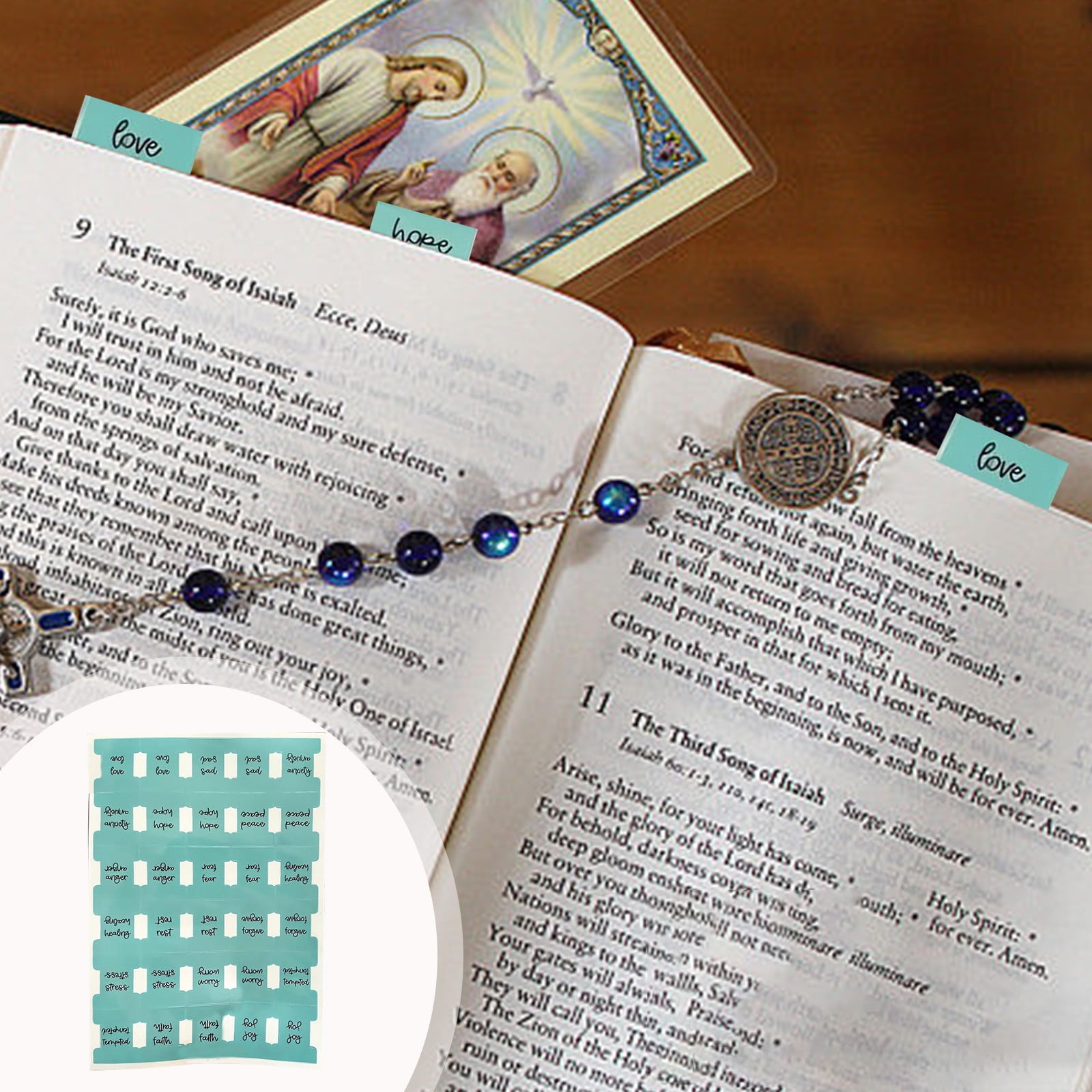 YOHAVEN Bible Tabs for Women Men, Laminated Bible Study Supplies ...