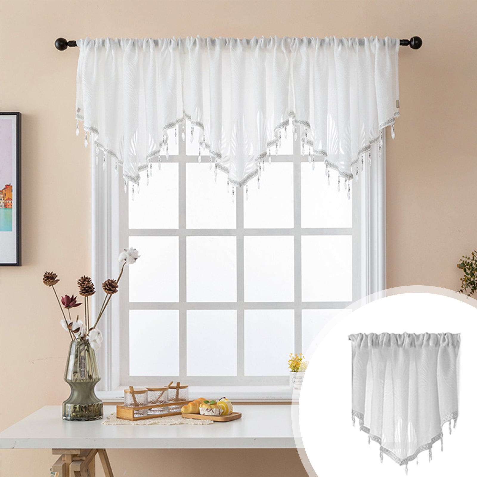 YOHAVEN Christmas Window Stickers, 3D Garland Snowflake Decals ...