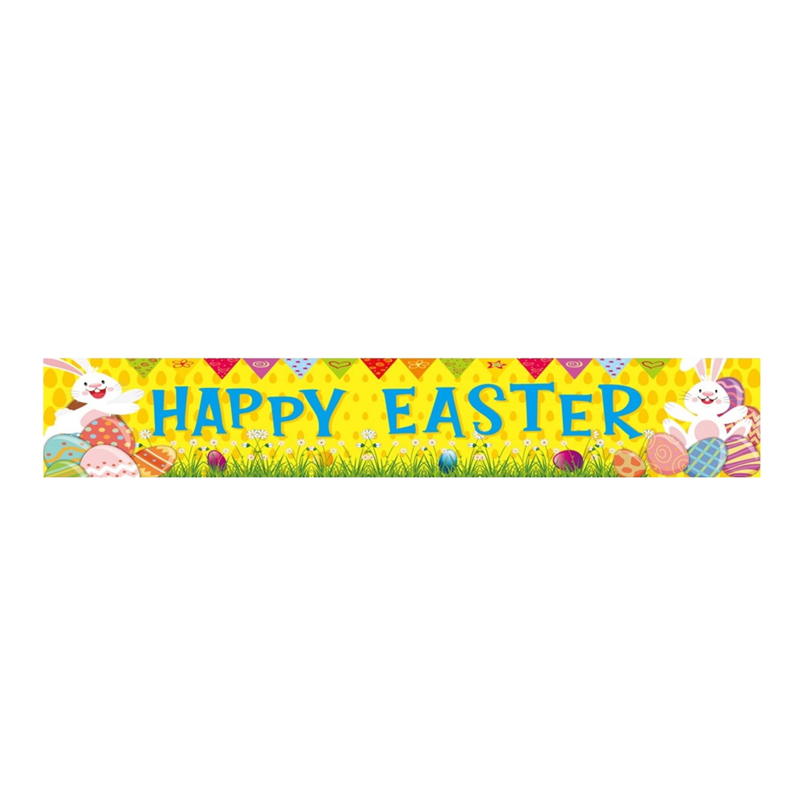 YOHAVEN Easter Banner Flag 94.5x15.7" for Wall Courtyard Decorations ...