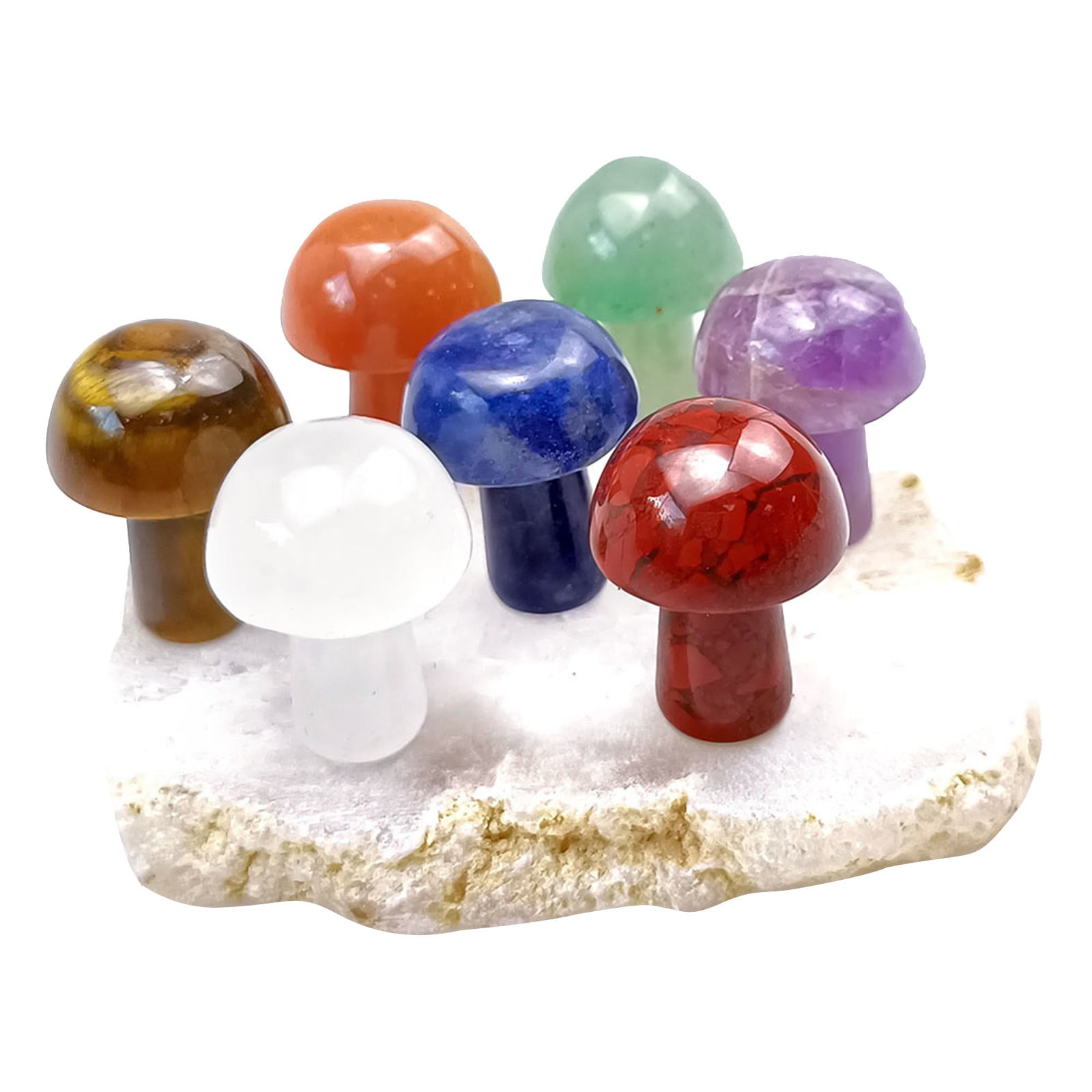 YOHAVEN Natural Colorful Mixed Crystal Set, 8 Gemstones Including ...