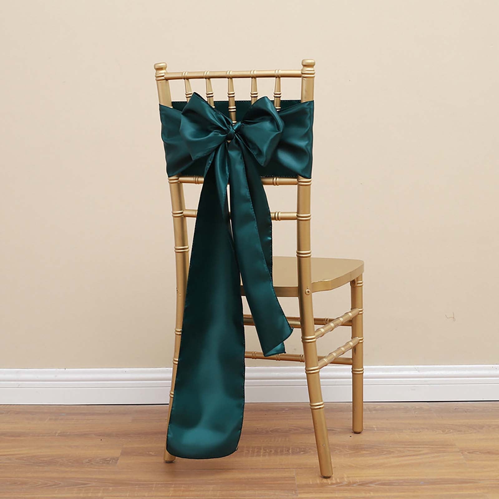 YOHAVEN Satin Red Chair Sash with Tablecloth Strip 7"x108" Wedding ...
