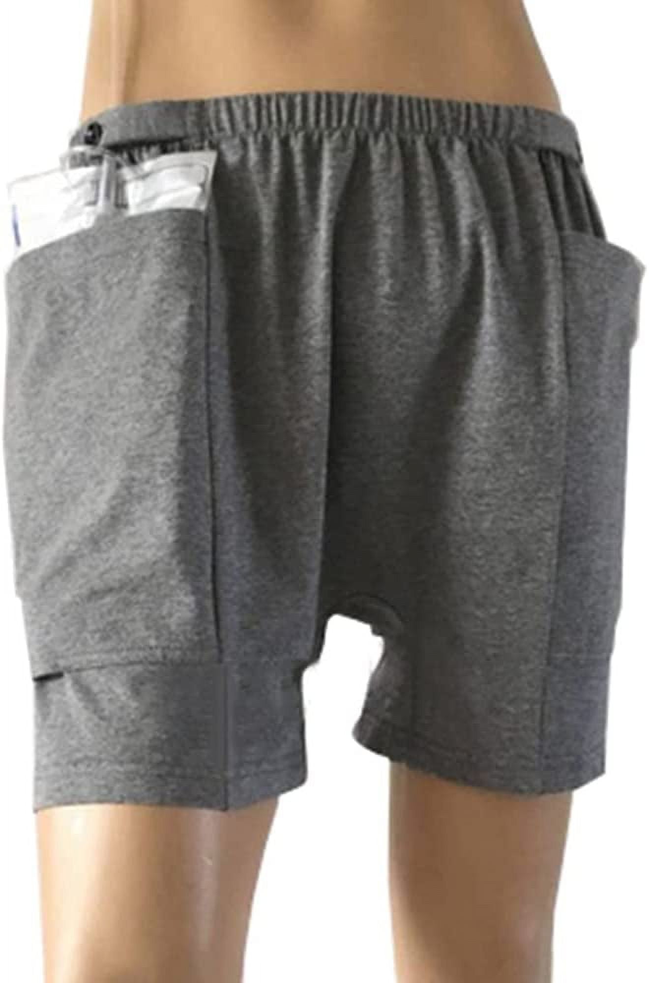 Yoheyma Shorts For Nephrostomy Bag Catheter Support Underwear For Nephrostomy Ostomy Drainage
