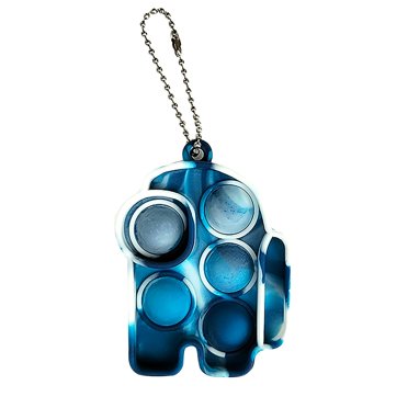 Simple Dimple Mini Stress Relieving Push Pop Bubble Fidget Toy Keychain ...