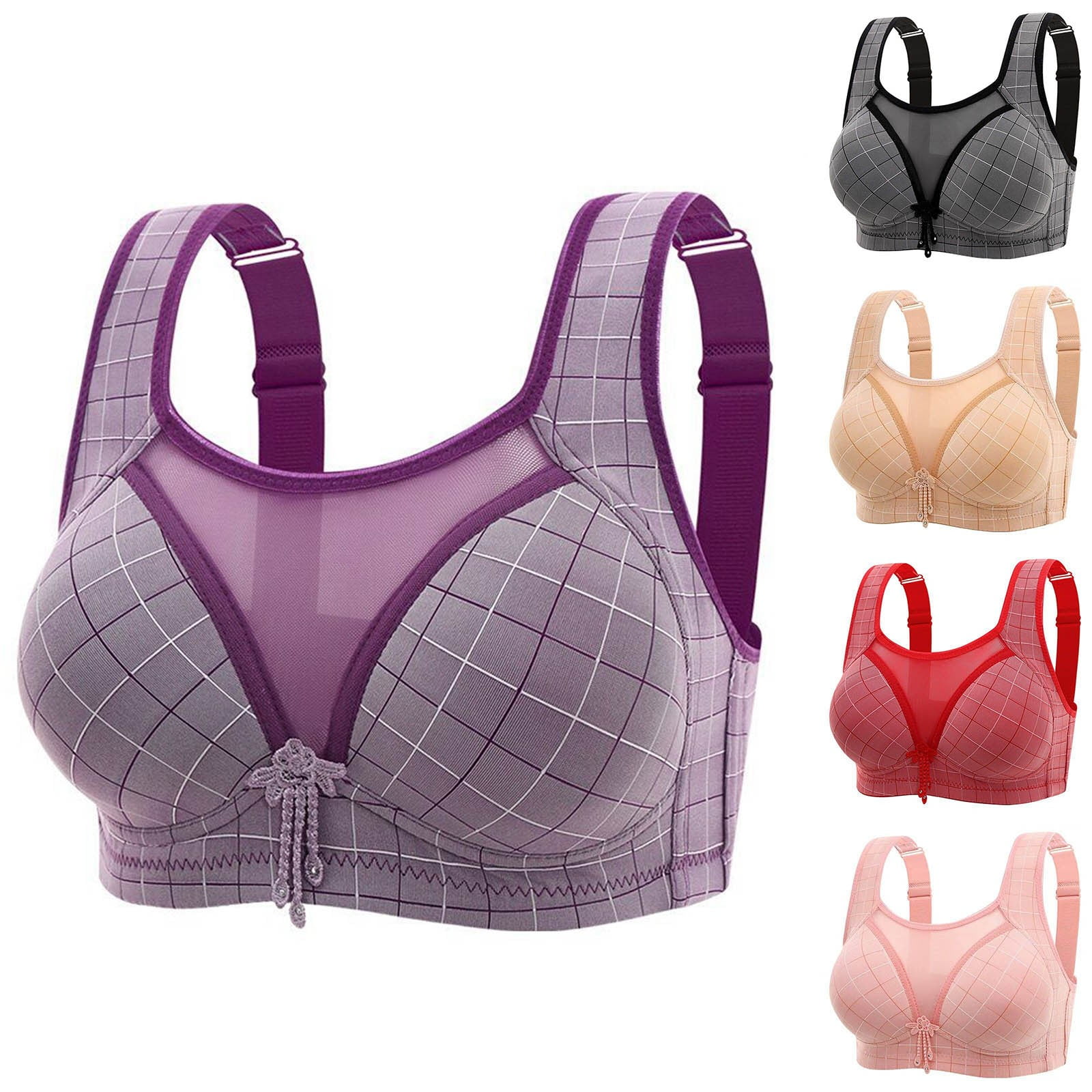 YOIAVAIOY Women's Breathable Wireless Bra Daisy Supportive Lift ...
