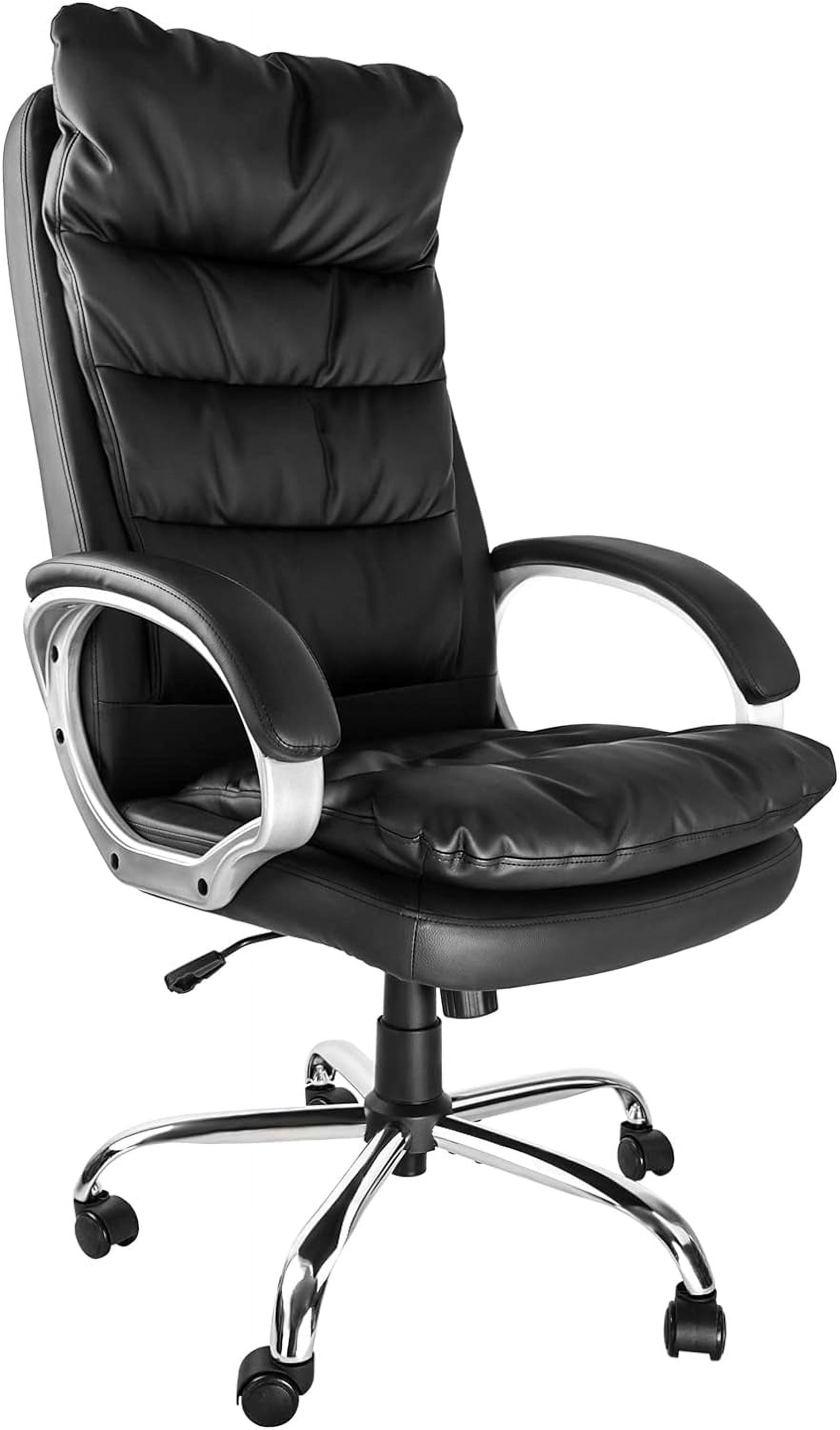 YOJFOTOOU. Computer Desk Chair with Wheels and Padded Arms, Ergonomic ...