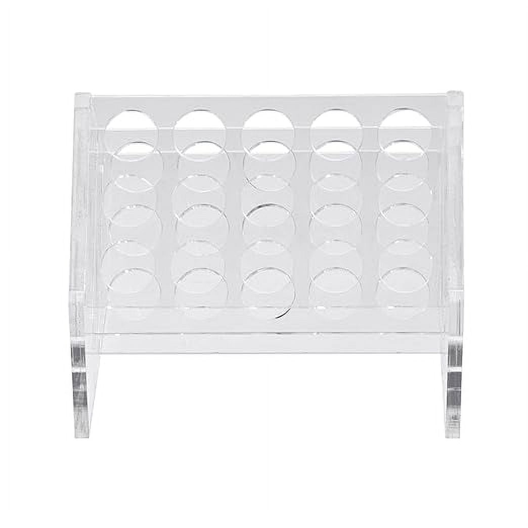 YOKIVE Tube Rack, Slant Acrylic Test Tube Rack Holder | Great for 10ml ...