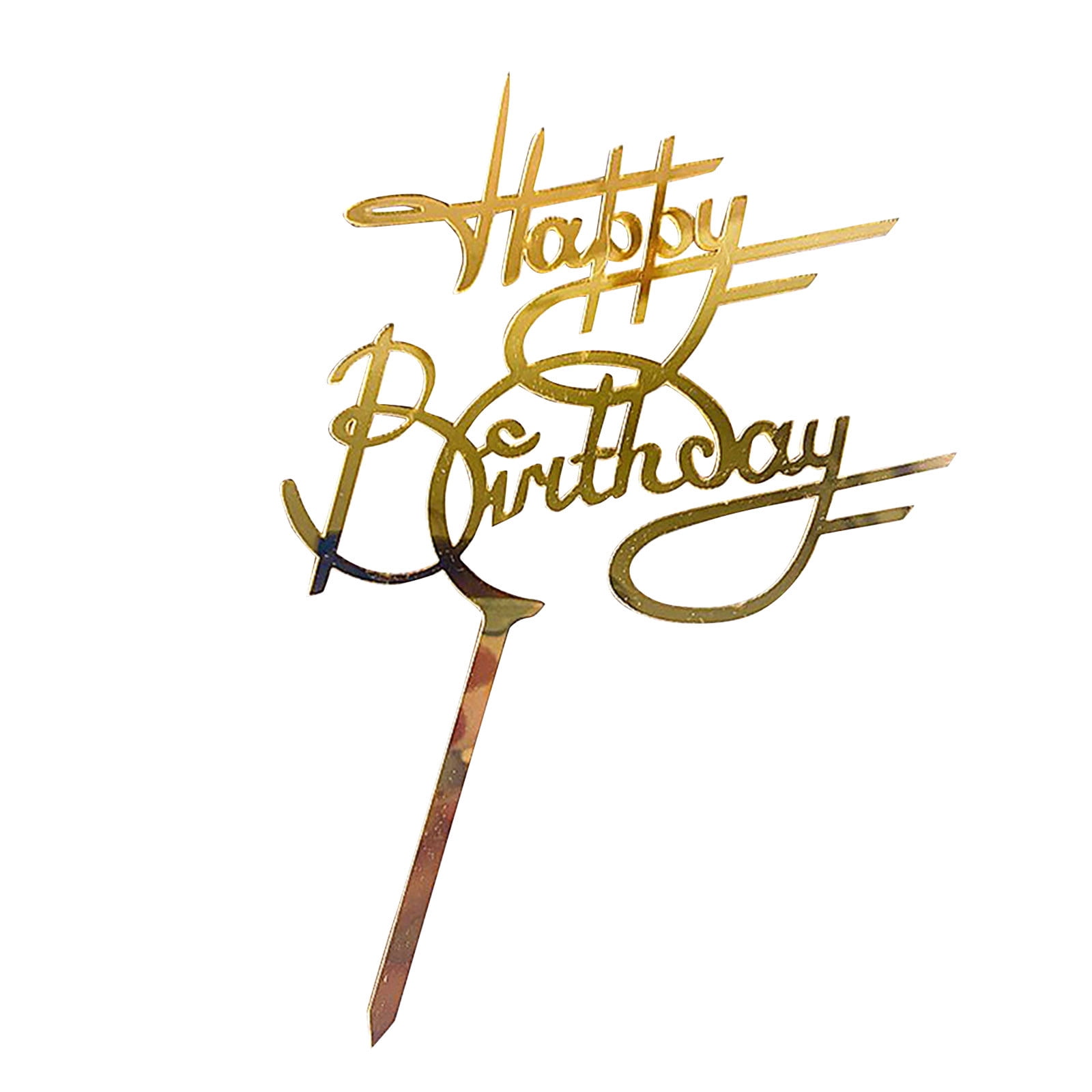 YOLAI Clearance! Acrylic Cake Inserts Creative Happy Birthday Cake ...