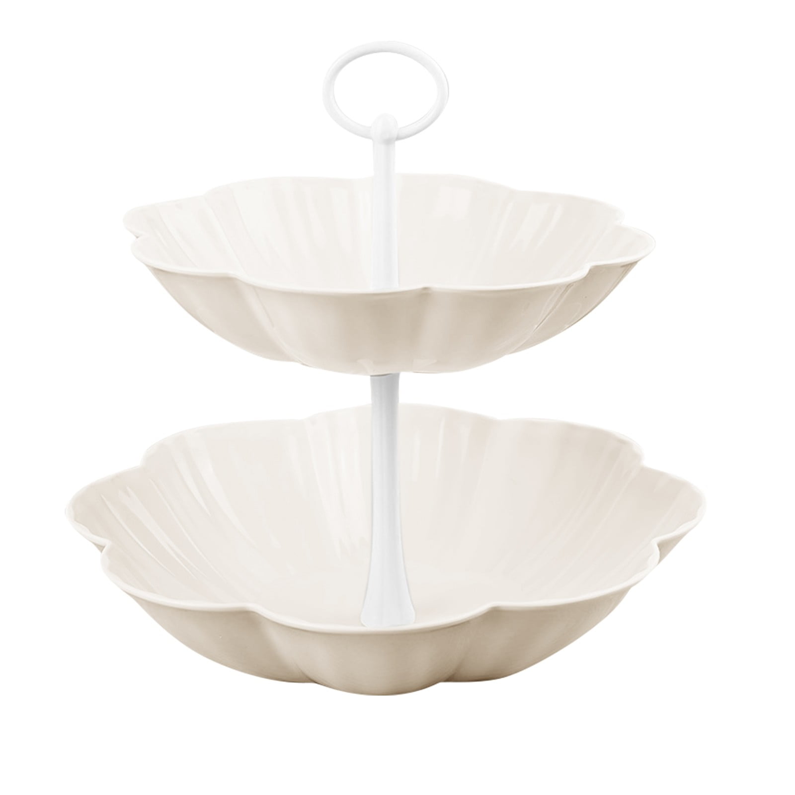 YOLAI Home and Kitchen European Double Layer Fruit Tray Cake Rack Fruit ...