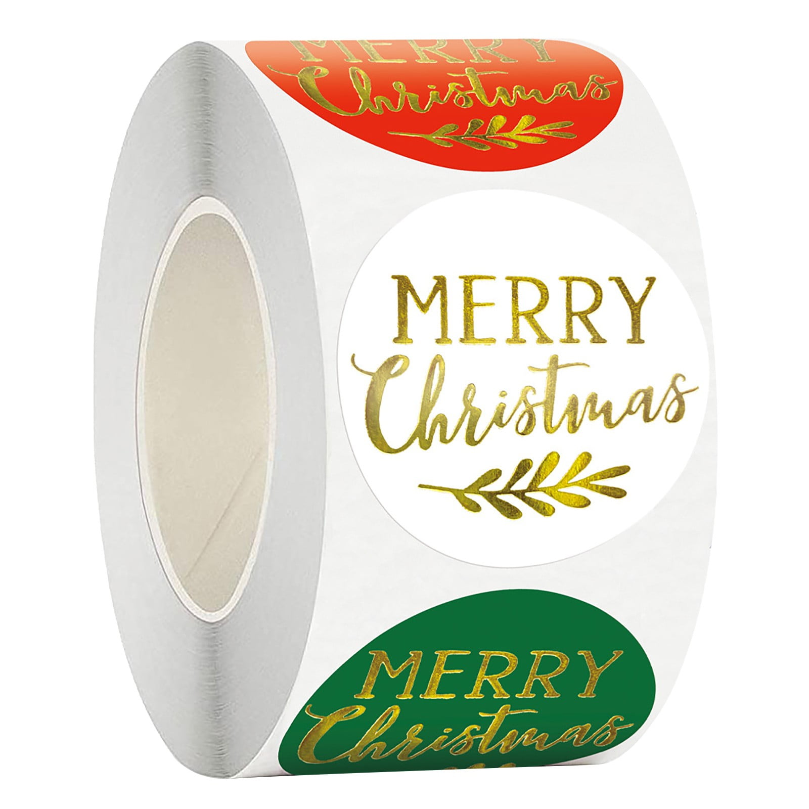 YOLAI Merry Christmas Gold Foil Envelope Stickers (2 Inches 500 Pcs ...