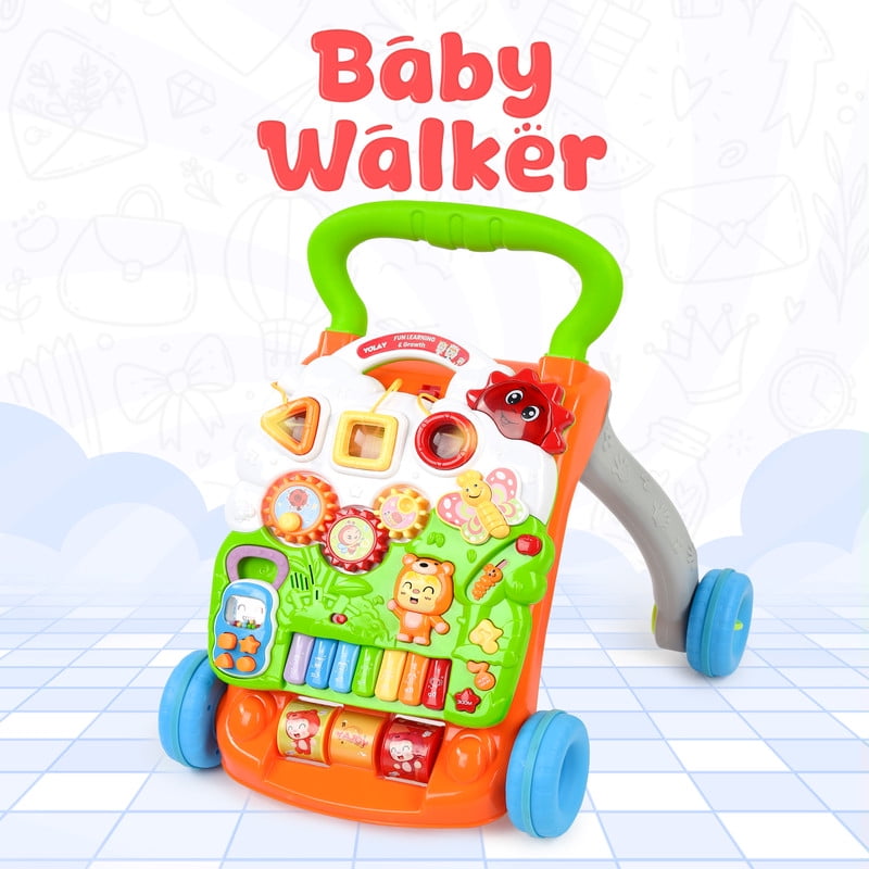 YOLAY 2-in-1 Premium Baby Walker and Activity center for (Girls/Boys ...