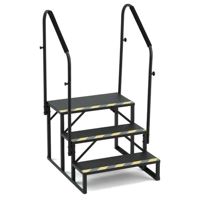 YOLENY RV Steps with Handrail, 660 LBS RV Stairs with Armrest Cover ...