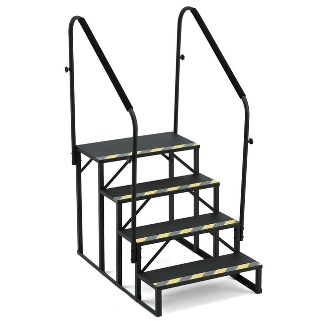 YOLENY RV Steps with Handrail, 660 LBS RV Stairs with Armrest Cover ...