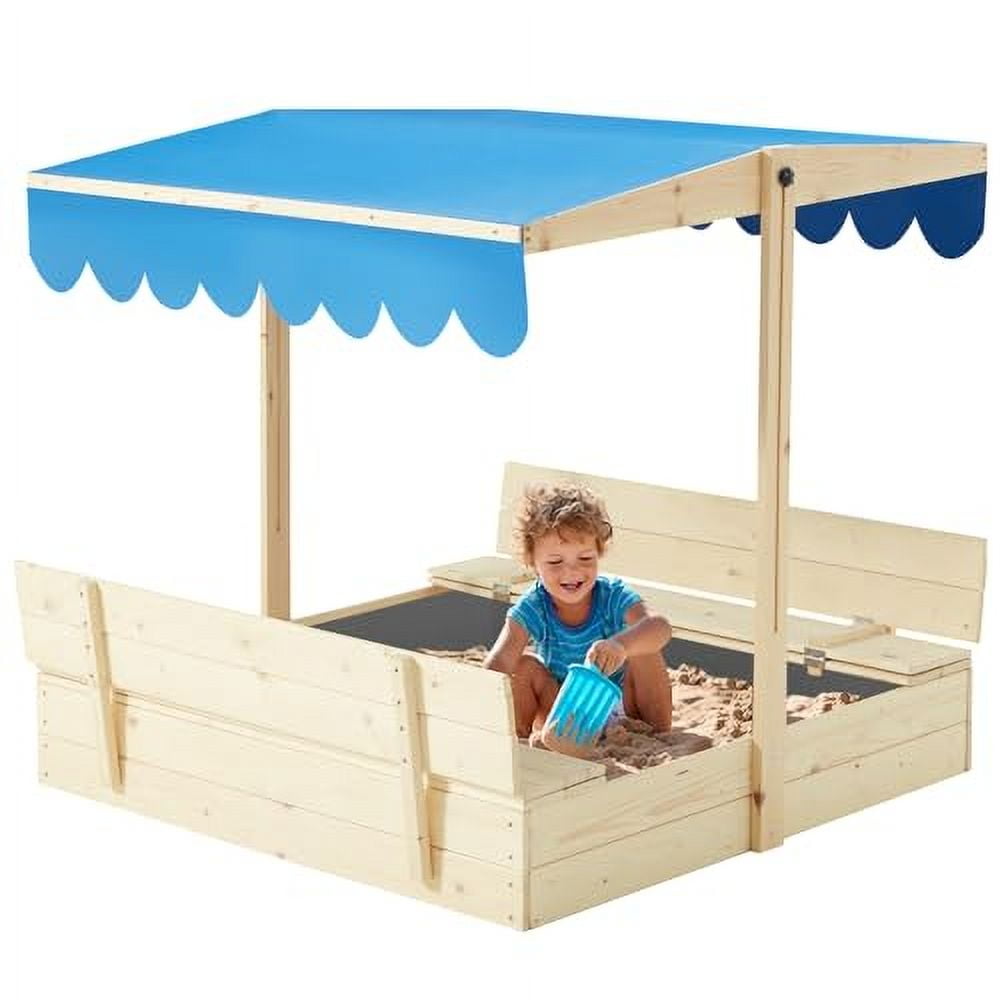 YOLENY Sandbox, Kids Sandbox with Lid, Sand Box for Kids Ages 3-8 ...
