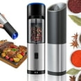 YOLETO Electric Pepper Grinder, Battery Operated, Gravity Sensor ...