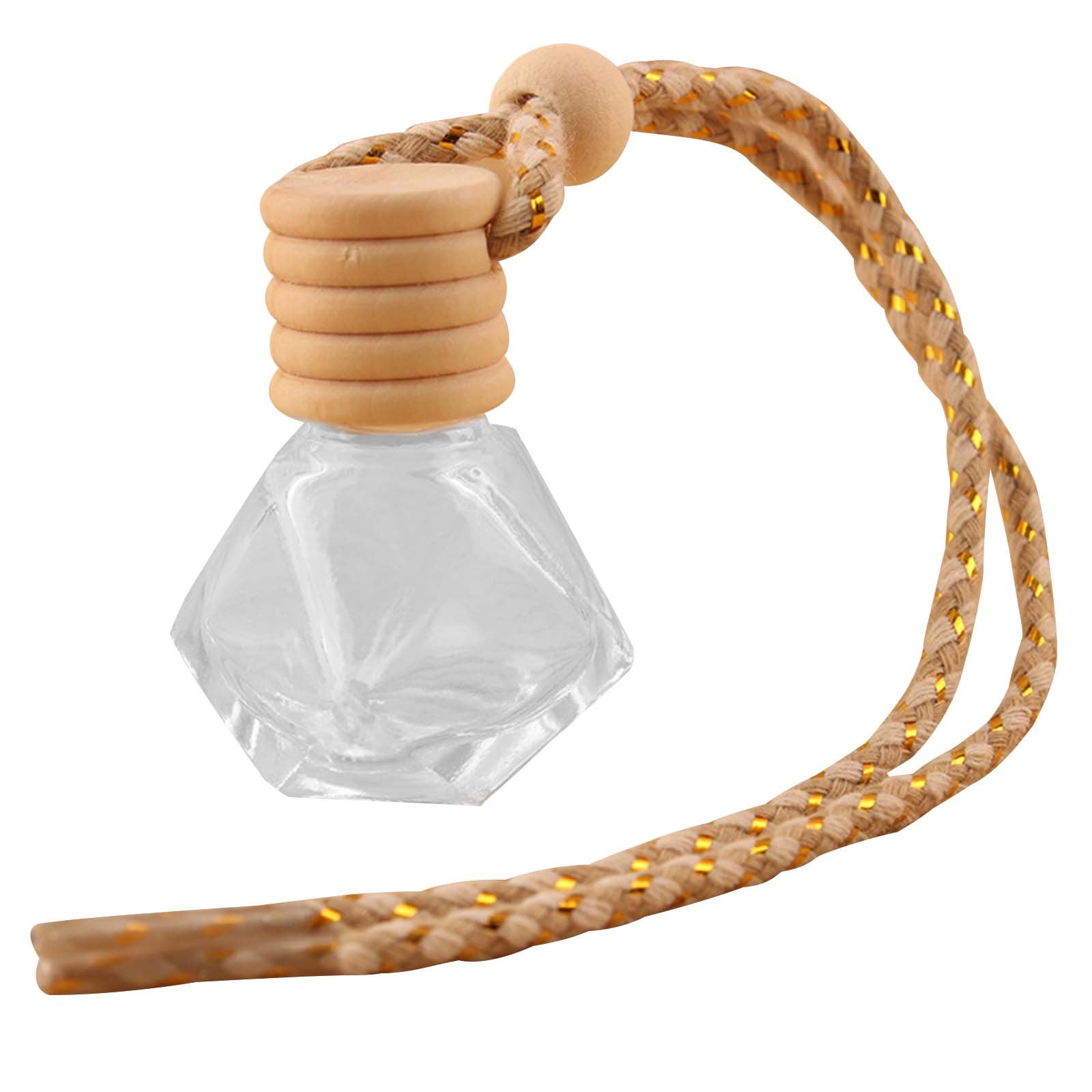 YOLOKE Car Air Freshener Diffuser, Empty Refillable Clear Glass ...