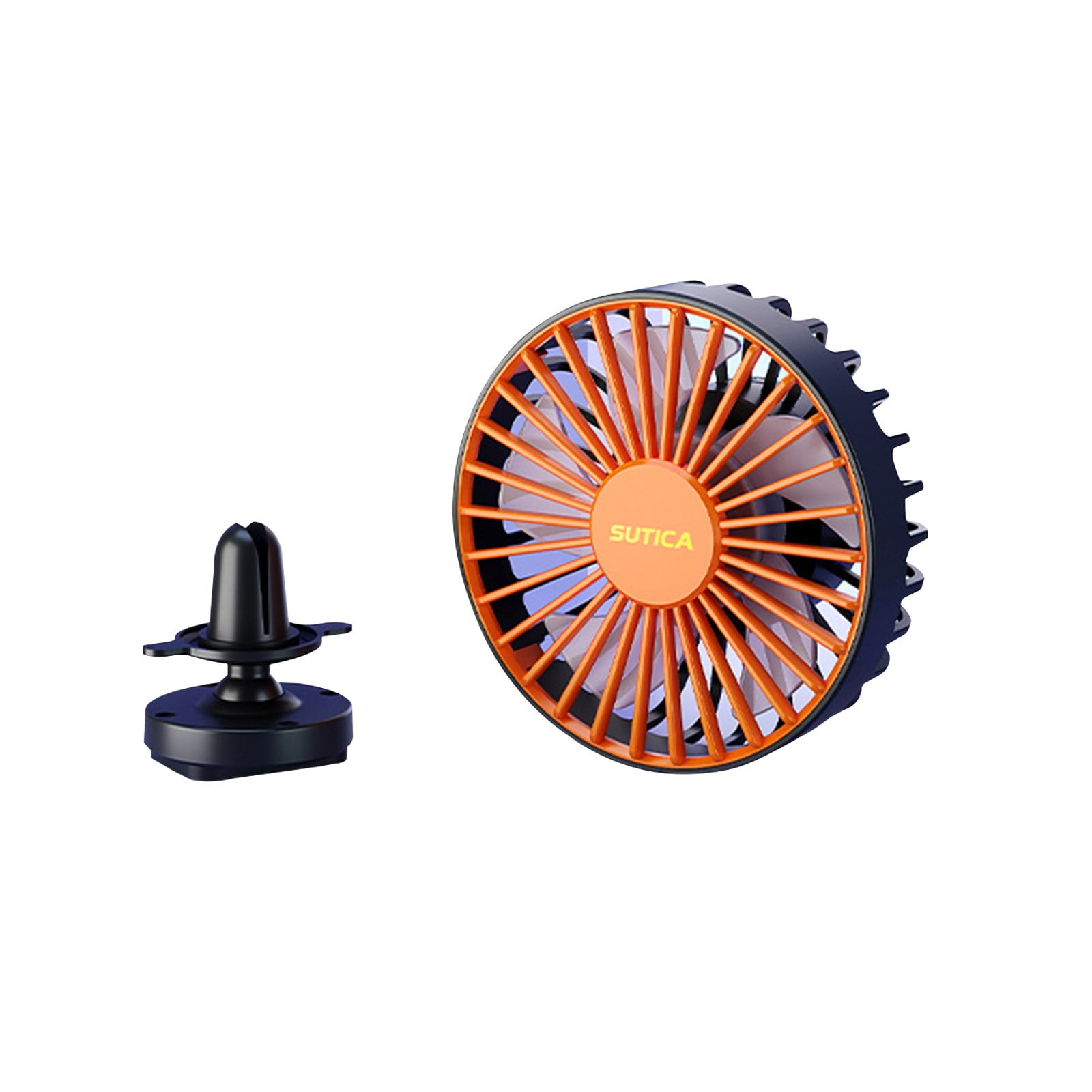 YOLOKE Car Mounted Wireless Powerful Electric Fan - Type-C Fast ...