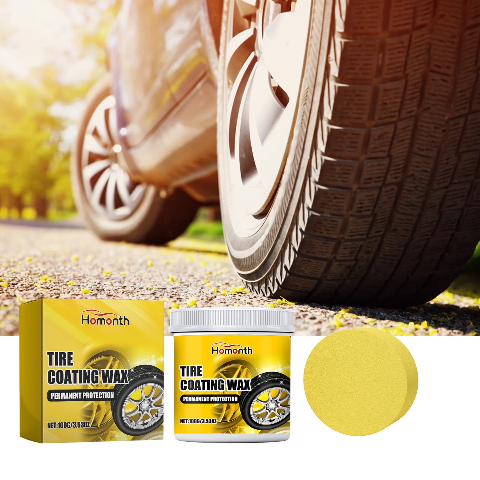 YOLOKE Car Tire Refurbishment Kit: Blackening & Brightening Coating ...