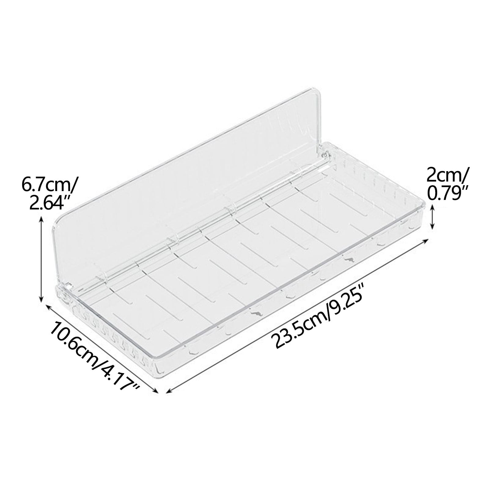 YOLOKE Clear Acrylic Foldable Floating Wall Shelf, Easy No-Drill ...