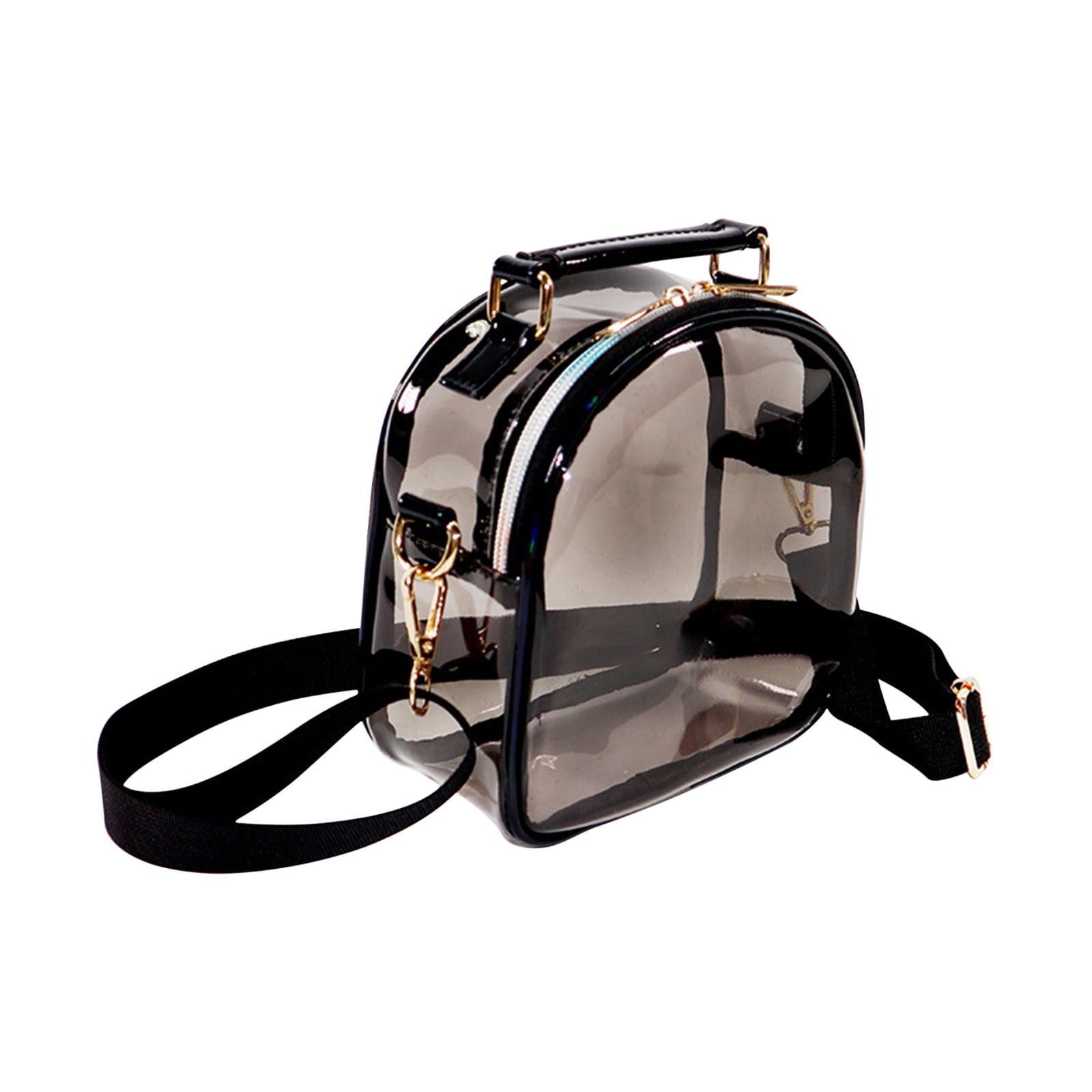 YOLOKE Clear PVC Crossbody Bag with One Shoulder Strap, Minimalist ...