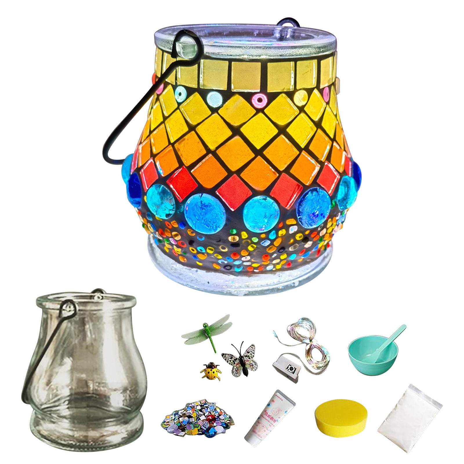 YOLOKE DIY Glass Candlestick Making Kit - Valentine's Day Craft Set ...