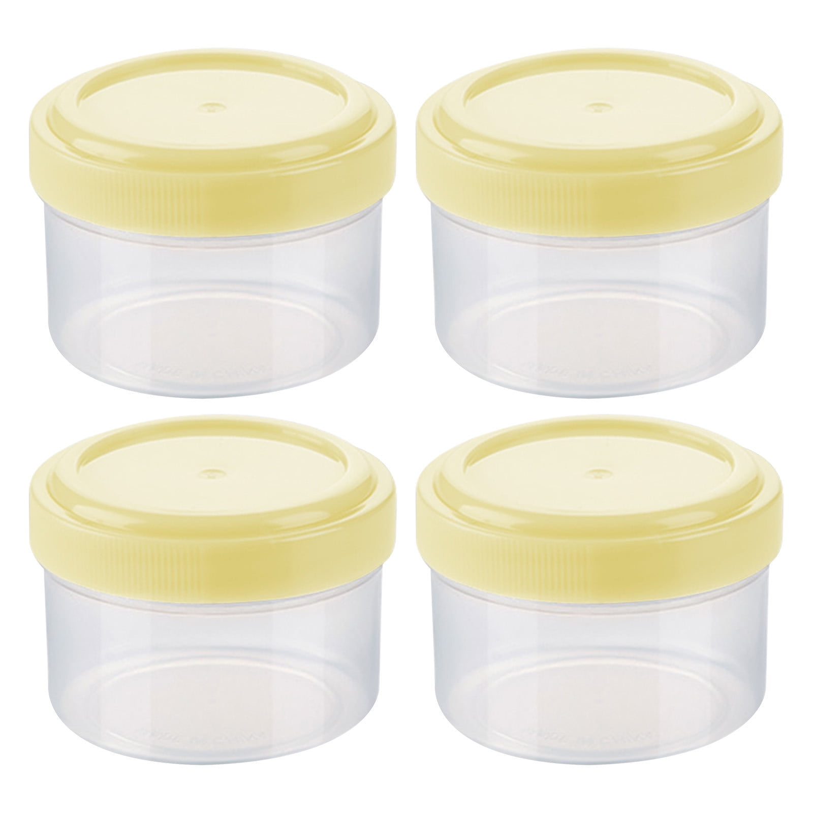 YOLOKE Yellow Plastic Heavy duty Food Storage Containers (4 Count ...