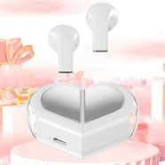 Love Headphones Heart-Shaped Bluetooth Headset Girl Heart in-Ear True ...