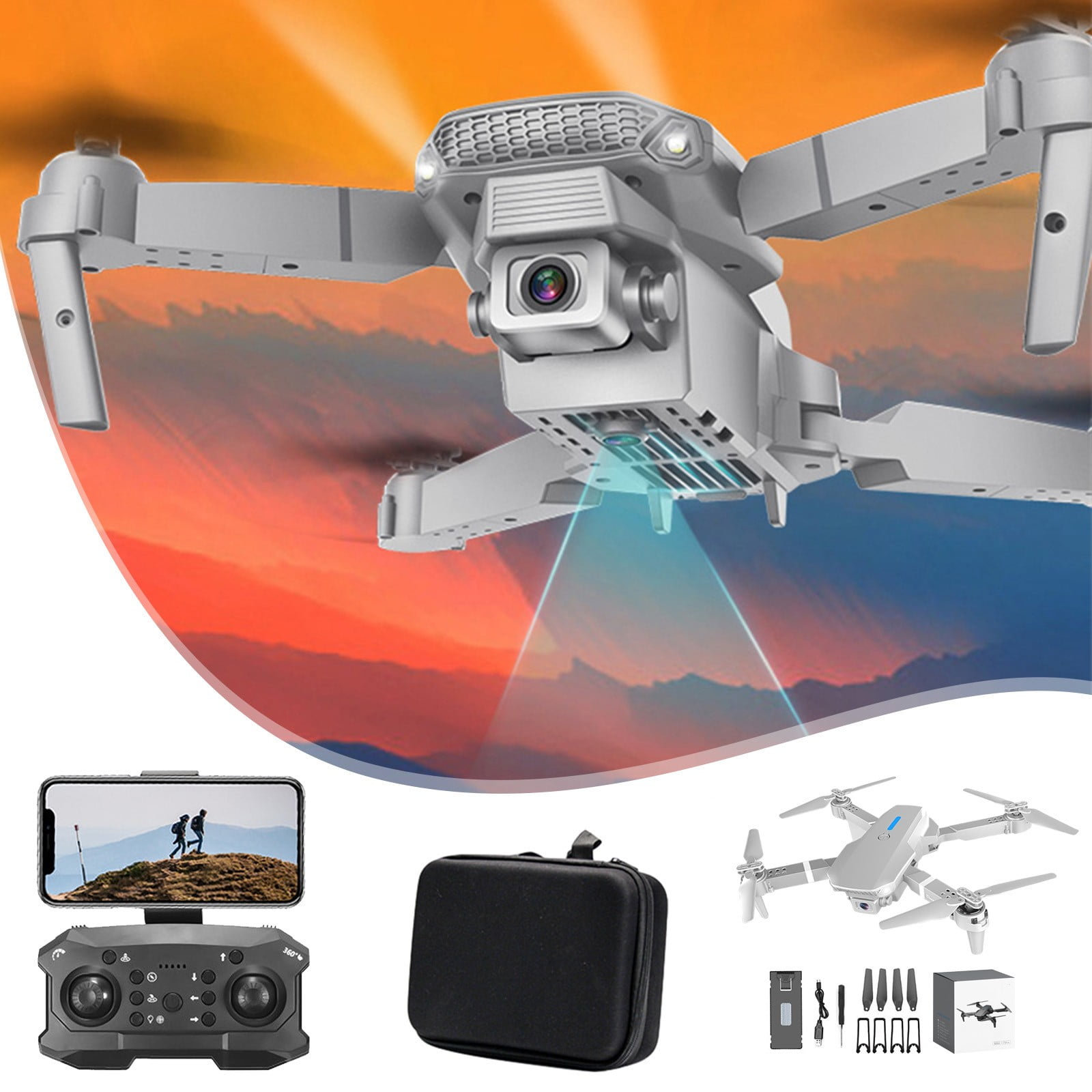 YOLOKE Mini Camera Drone with 1080P HD FPV Camera Altitude Hold ...