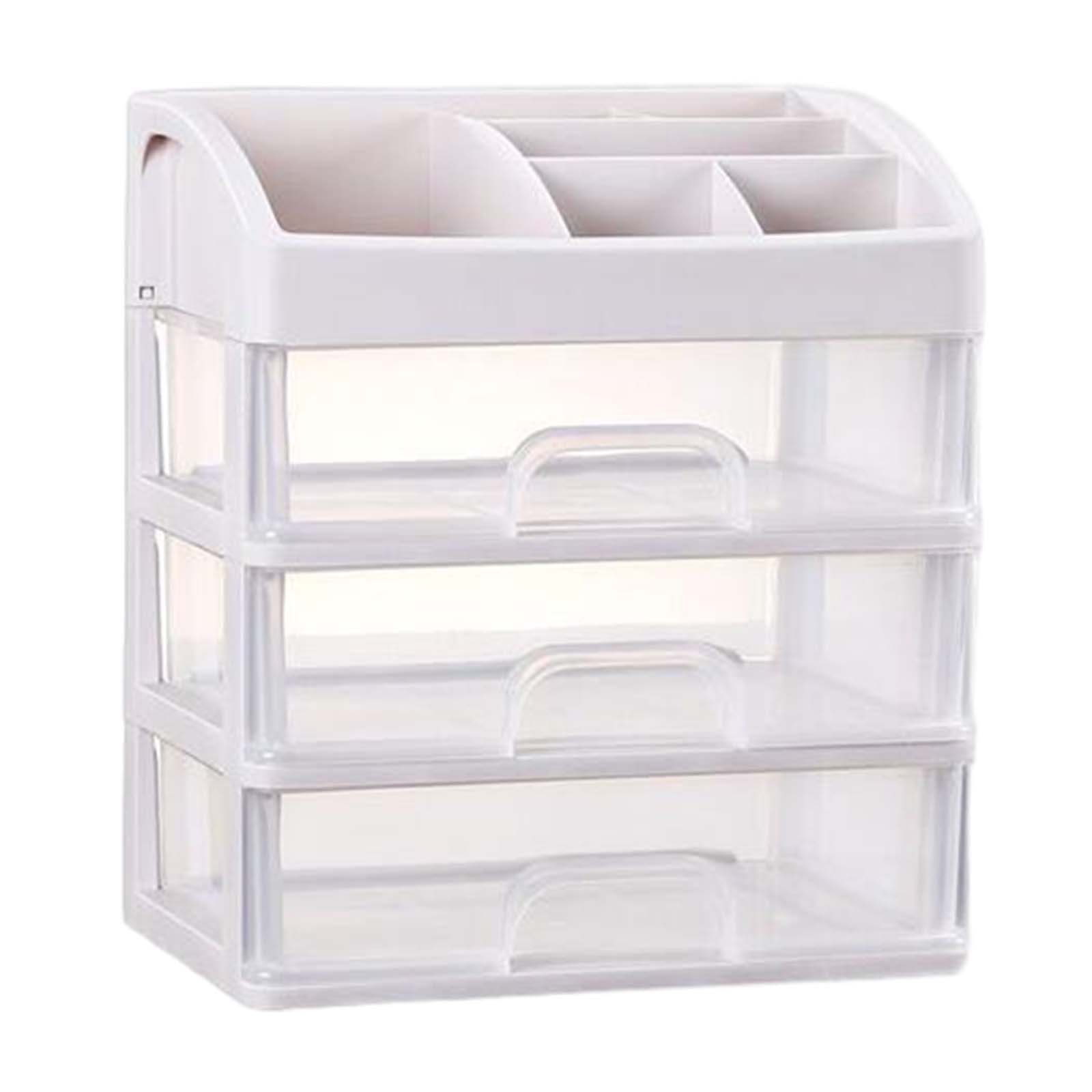 YOLOKE Multi-Functional Plastic Storage Rack with Drawer - White ...