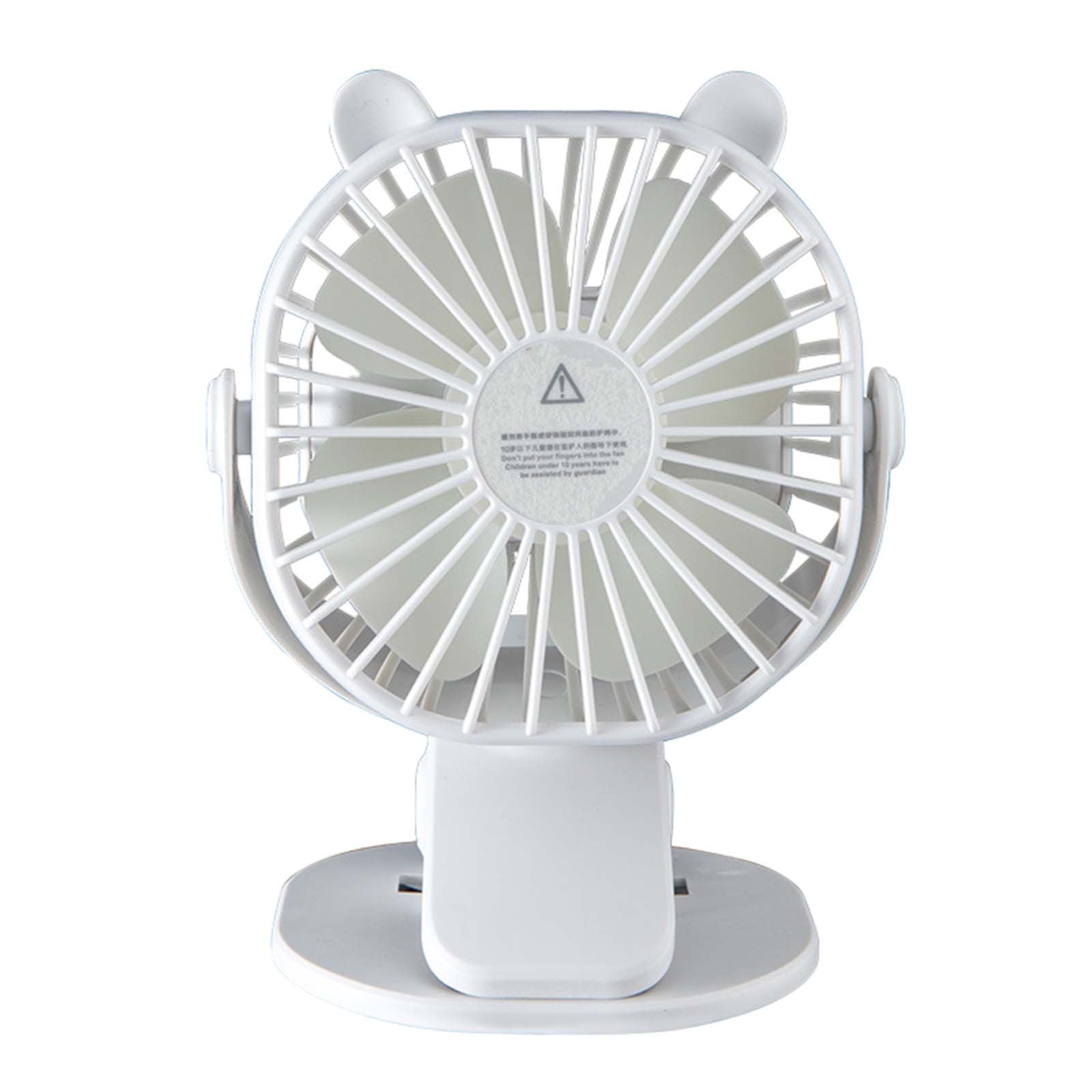 YOLOKE Portable Clip-On Mini Table Fan, Battery-Operated with USB ...