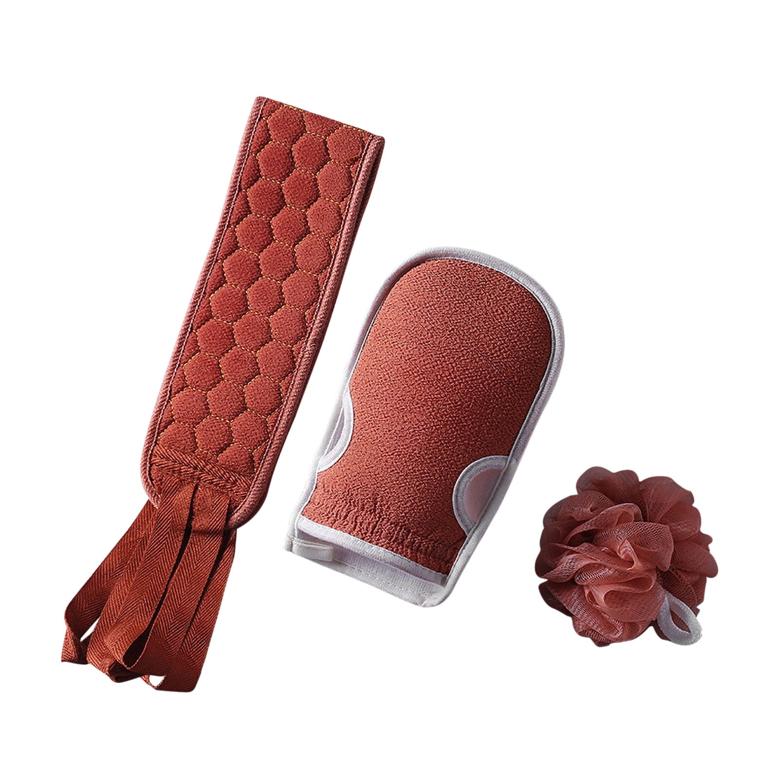 YOLOKE Set Bath, Towel Thickened Bath Rub Back Towel Bath Ball Flower ...