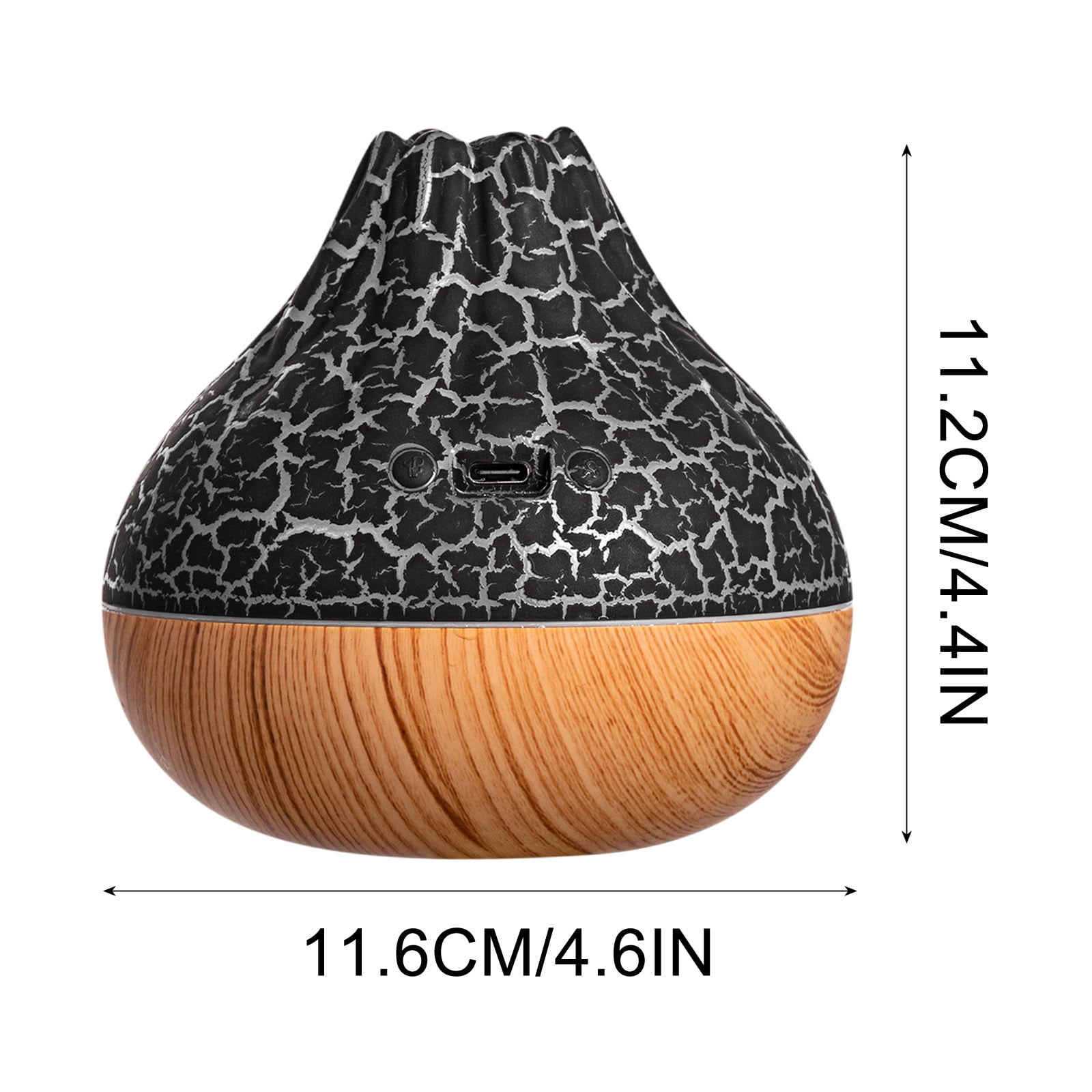 YOLOKE Volcano humidifier, Volcano Lava Aroma Diffuser 6 Colors Lamp ...