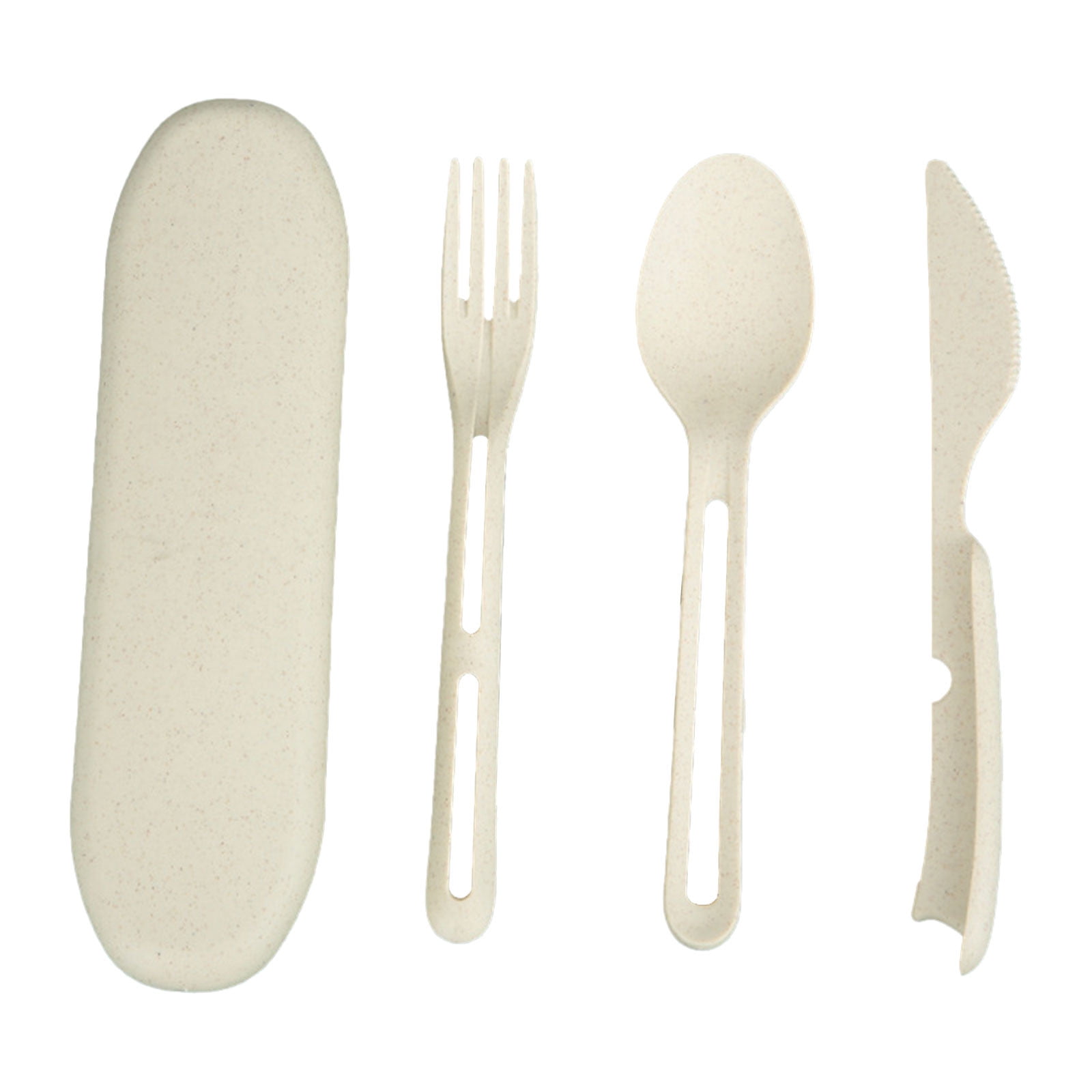 YOLOKE Wheat Straw Cutlery Knife, Fork, and Spoon Set, Creative Camping ...