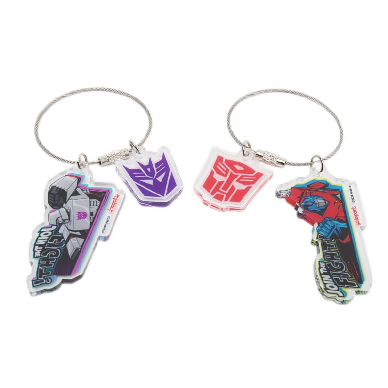 YOLOPARK 2PC Transformers Keychain, Optimus Prime and Megatron Car ...