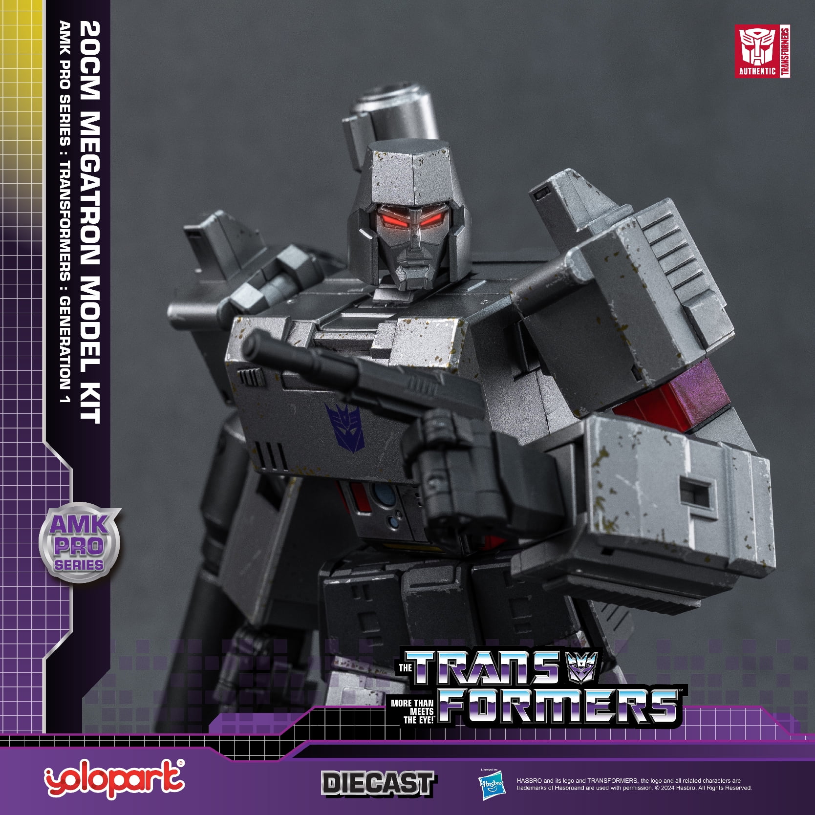 YOLOPARK Transformers Toys,7.87" Transformers G1 Megatron Action ...