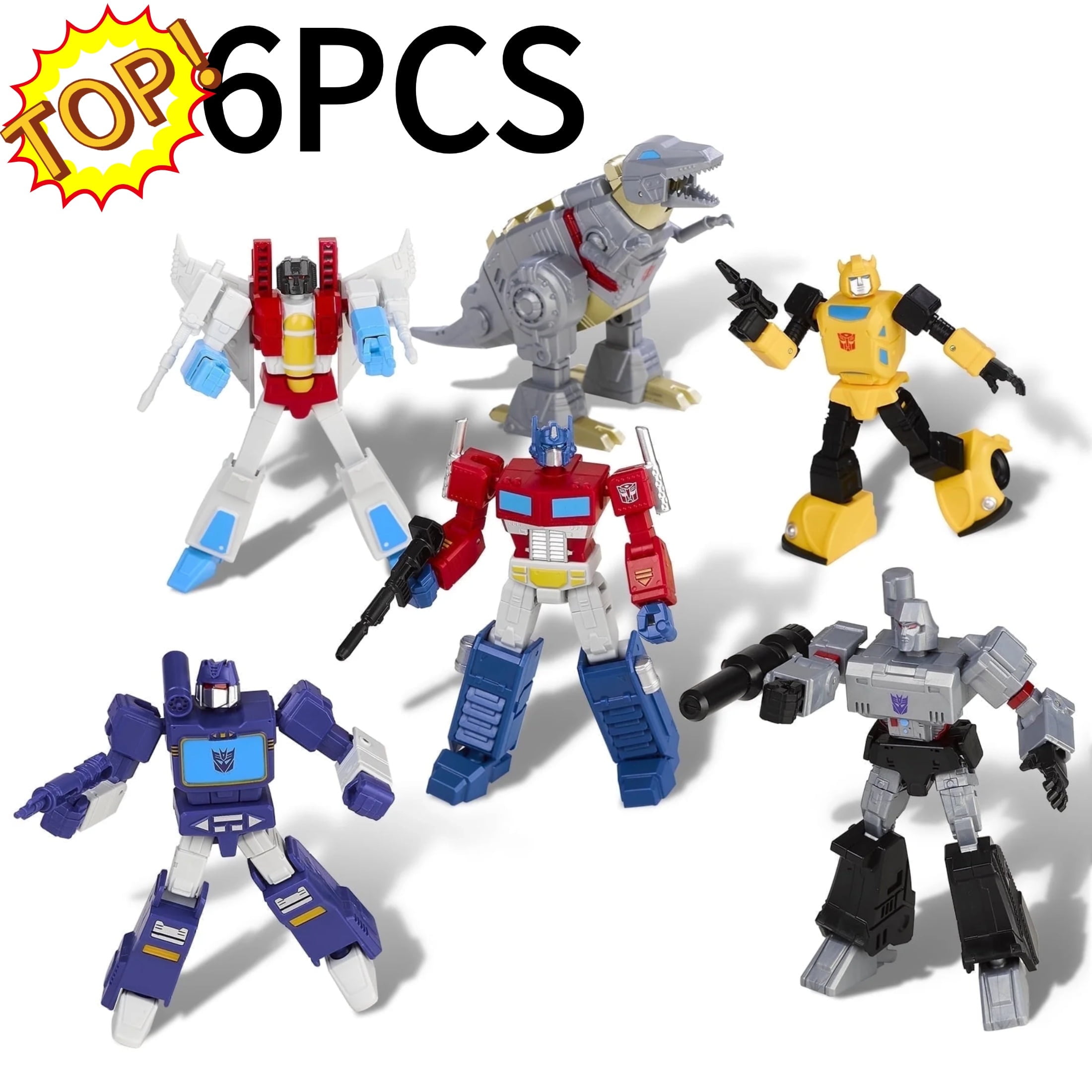 YOLOPARK Transformers G1 Action Figures, 6PCS Set: Autobots ...