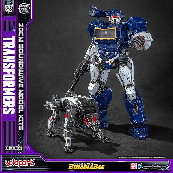 YOLOPARK Transformer:AMK PRO Soundwave and Ravage,7.87 Inch Transformer ...