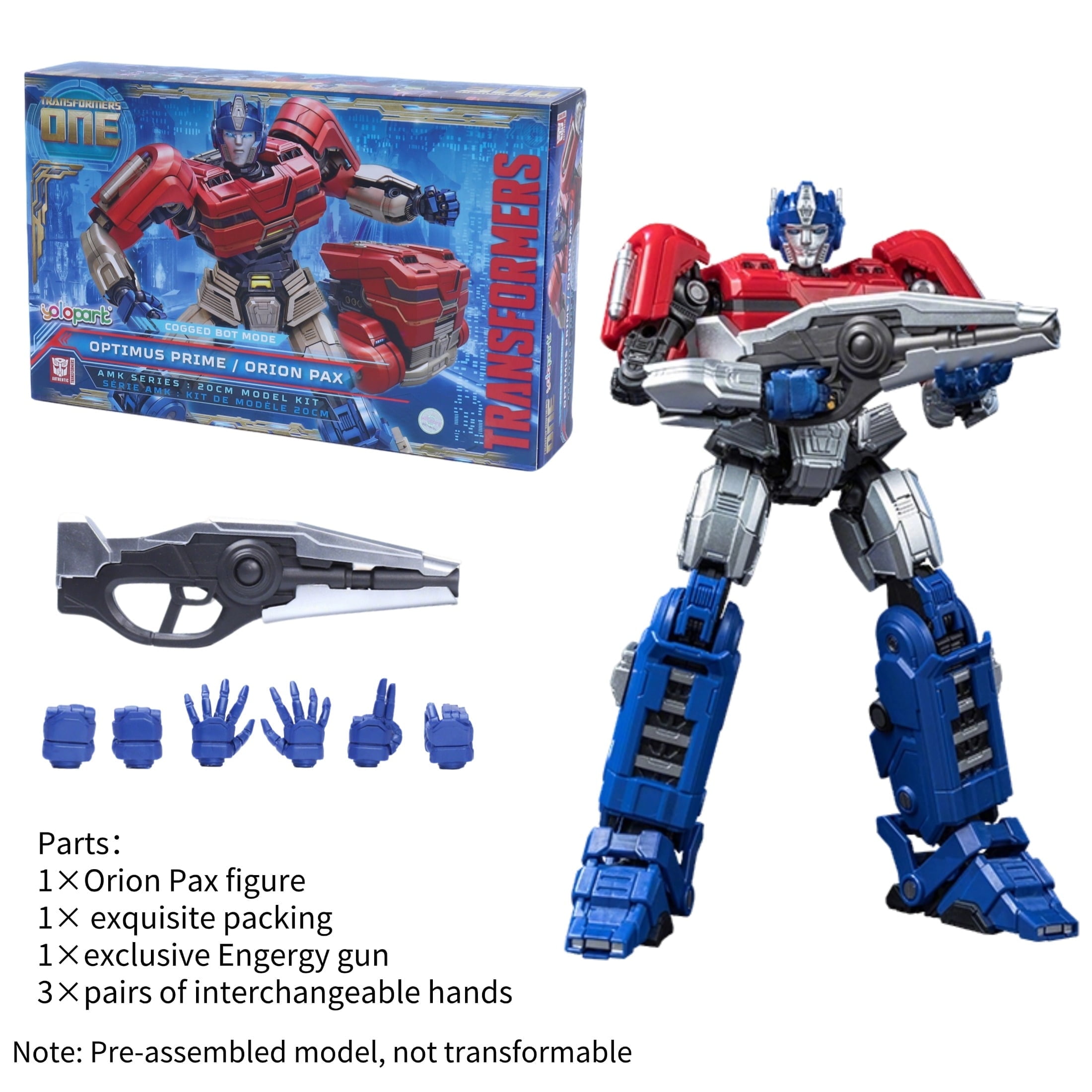 YOLOPARK Optimus Prime Transformers Toys, Transformers: One Optimus ...