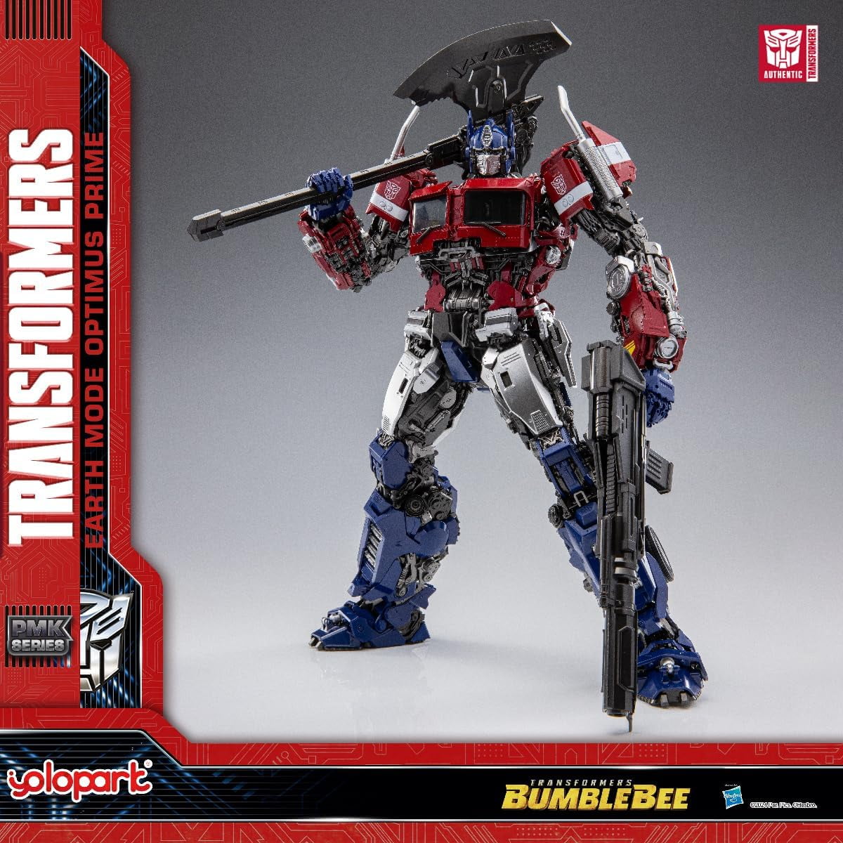 YOLOPARK Transformers Toys Earth Mode Optimus Prime PLAMO,Bumblebee The ...