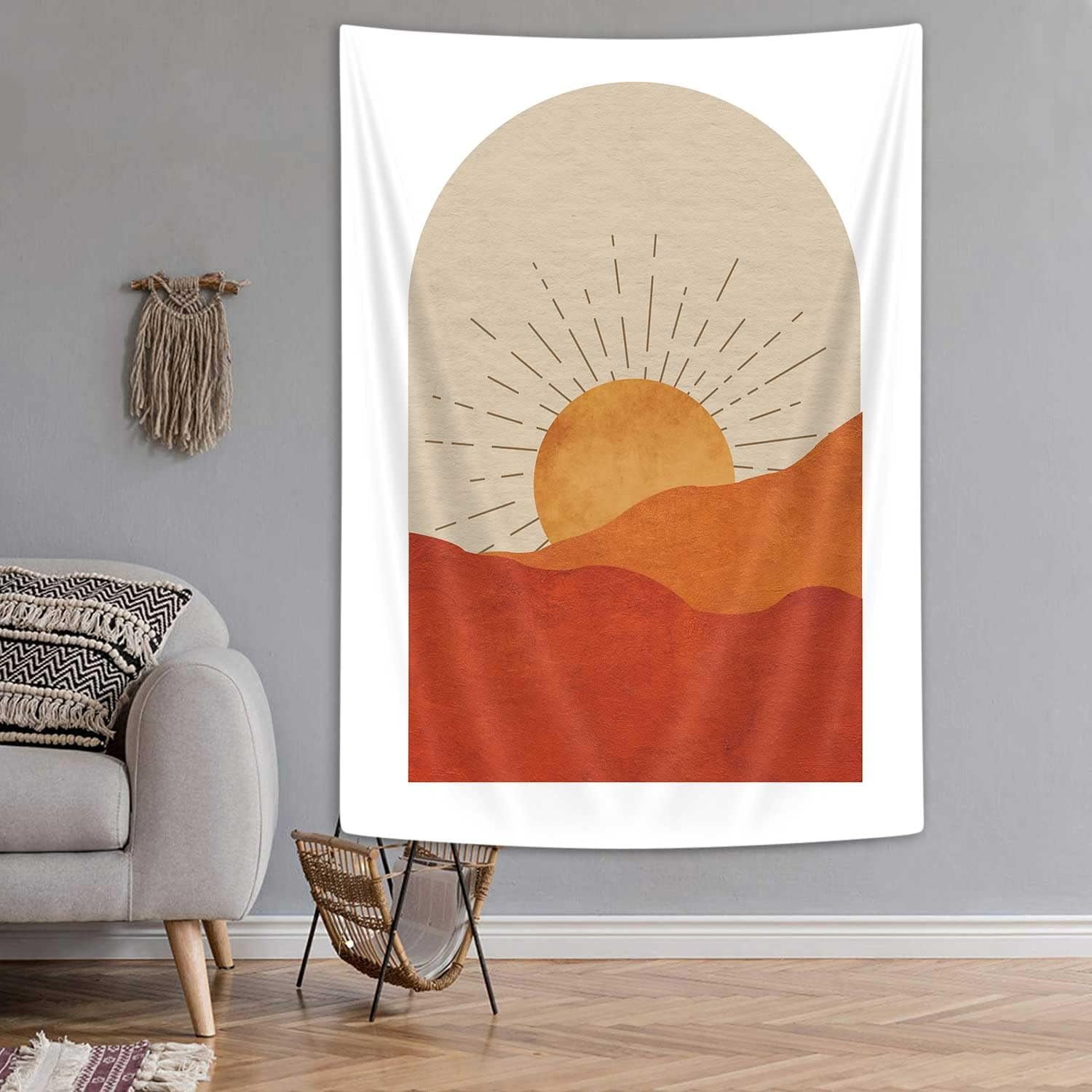 YOLU Sun Bohemian Vertical Tapestry Wall Hanging, YOLU Mountain Desert ...