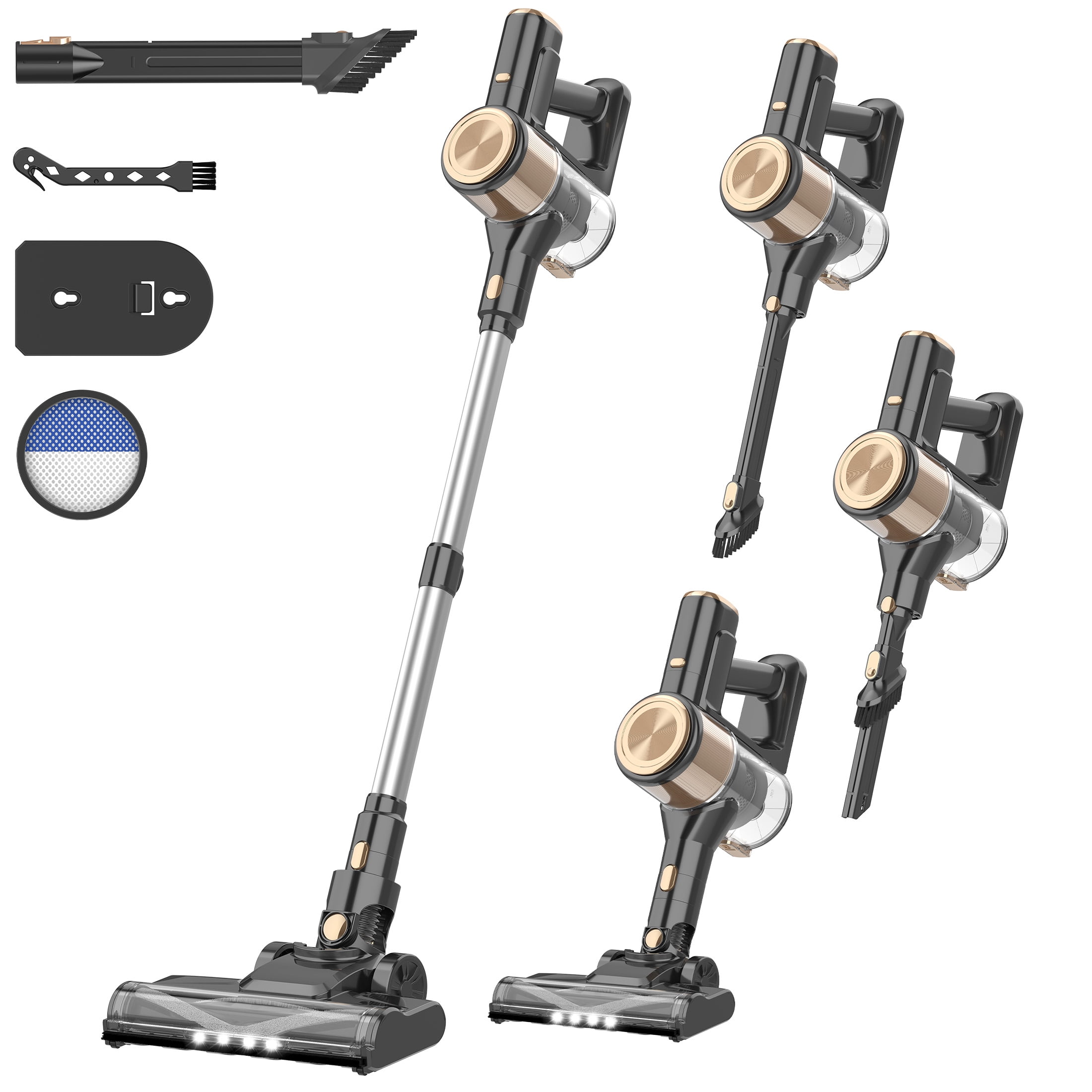 YOMA Cordless Vacuum Cleaner, Lightweight, 25Kpa Max Mode, for Pet Hair ...