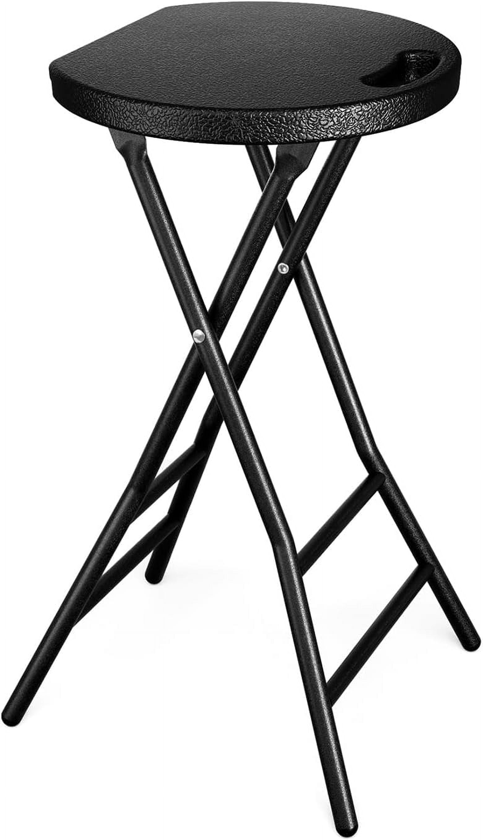 YOMT Portable Folding Stool, 24 inch Folding Bar Stool with Handle ...