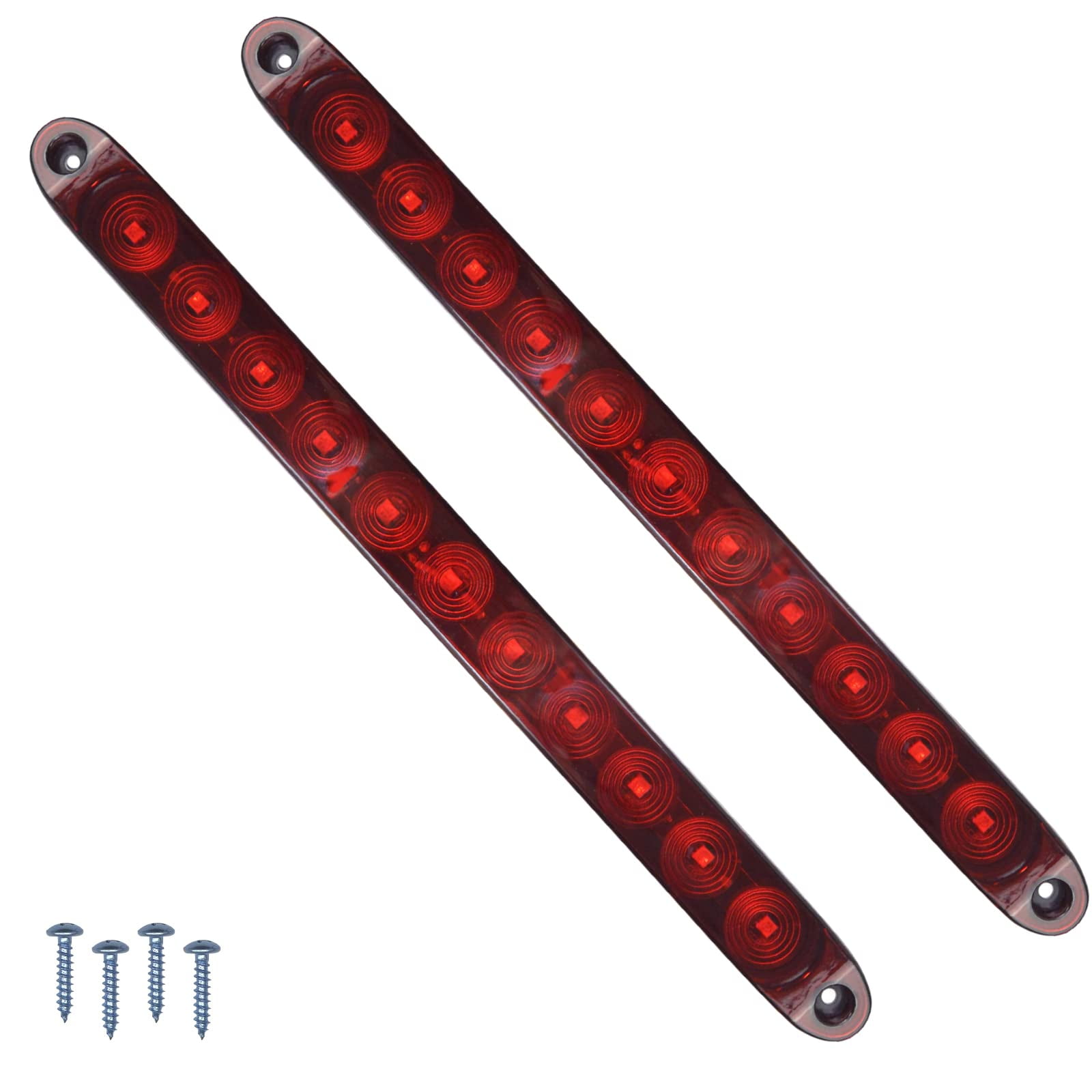 YOMTOVM 16 Inch Red CM31 High Mounted Brake Lights, 11 LED Trailer Tail ...