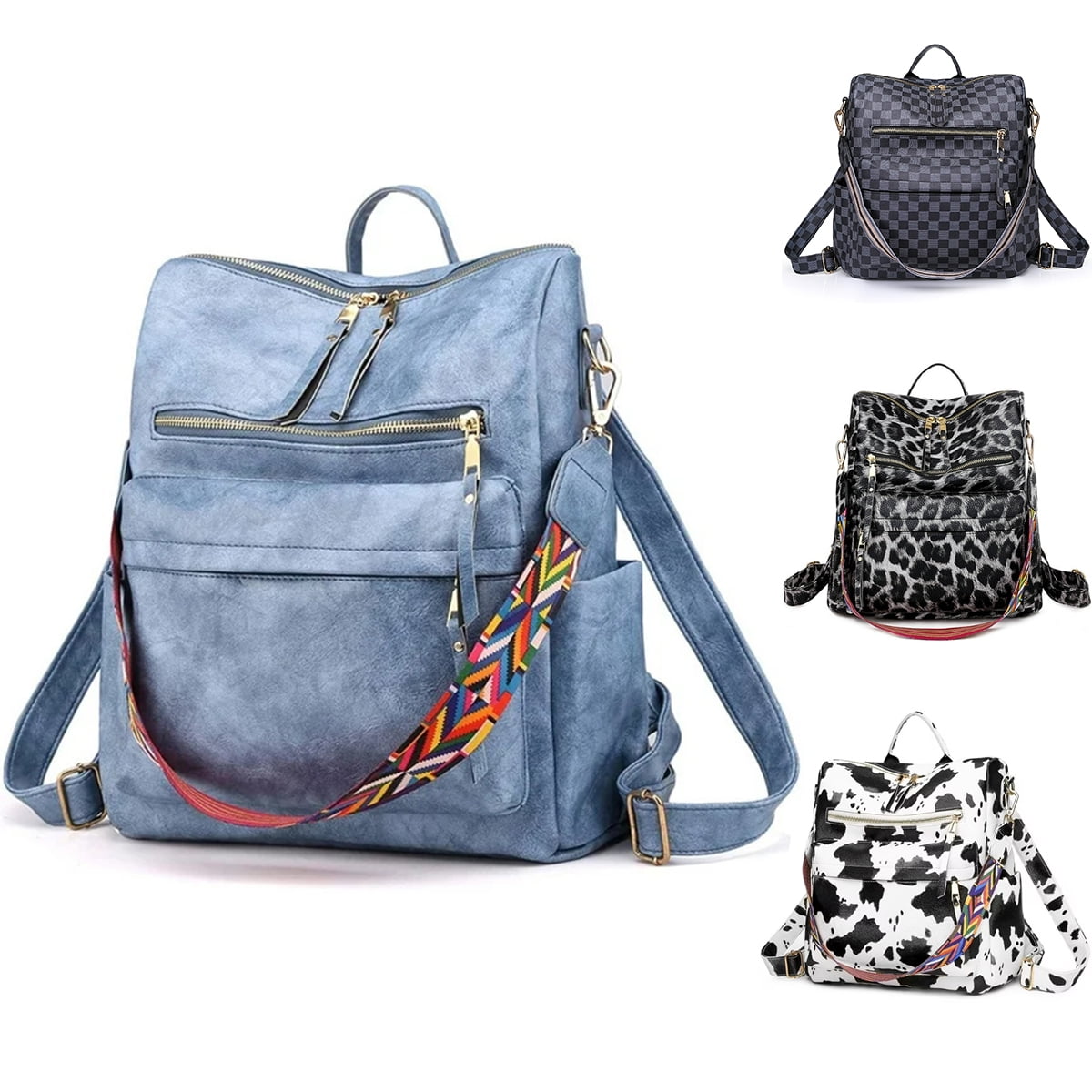 YOMYM Convertible Leather Tote Women's Backpack Purse: Fashionable ...