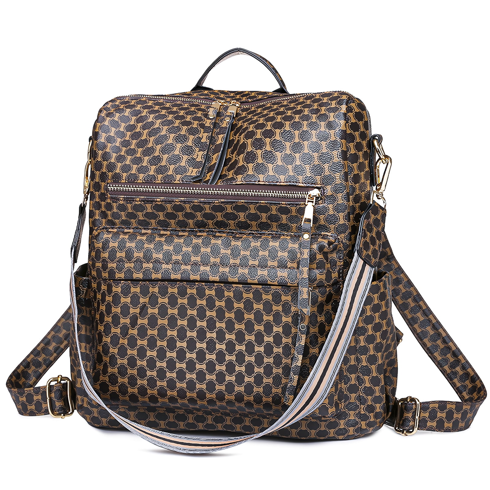 YOMYM Leather Backpack Purse for Women Designer School Backpack Purses ...