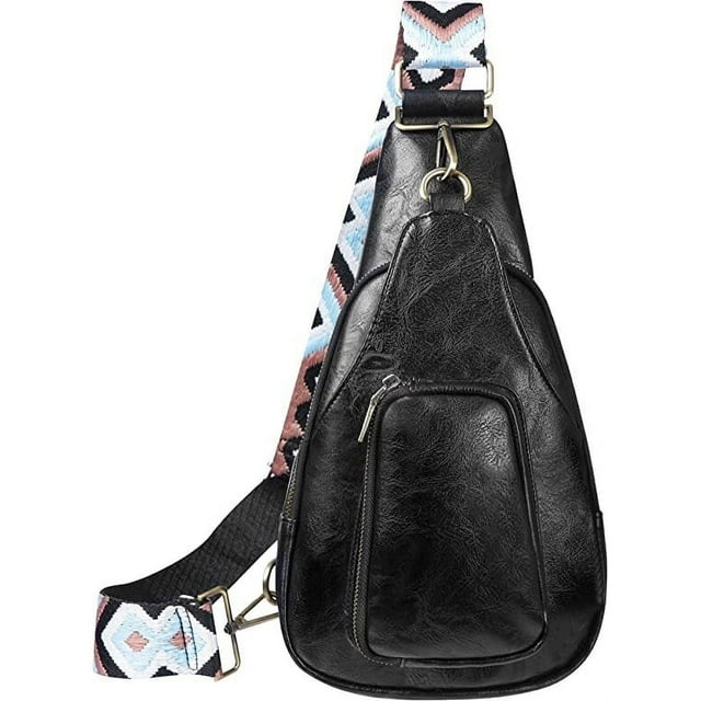 YOMYM Womens Sling Bags PU Leather Small Crossbody Sling Backpack ...