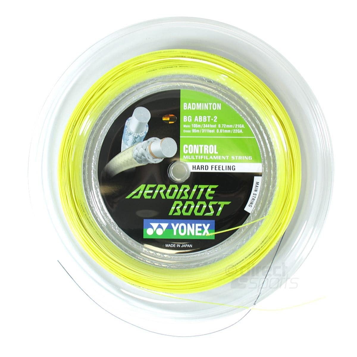 YONEX BG Aerobite Boost Badminton String Reel Gray/Yellow - Walmart.com