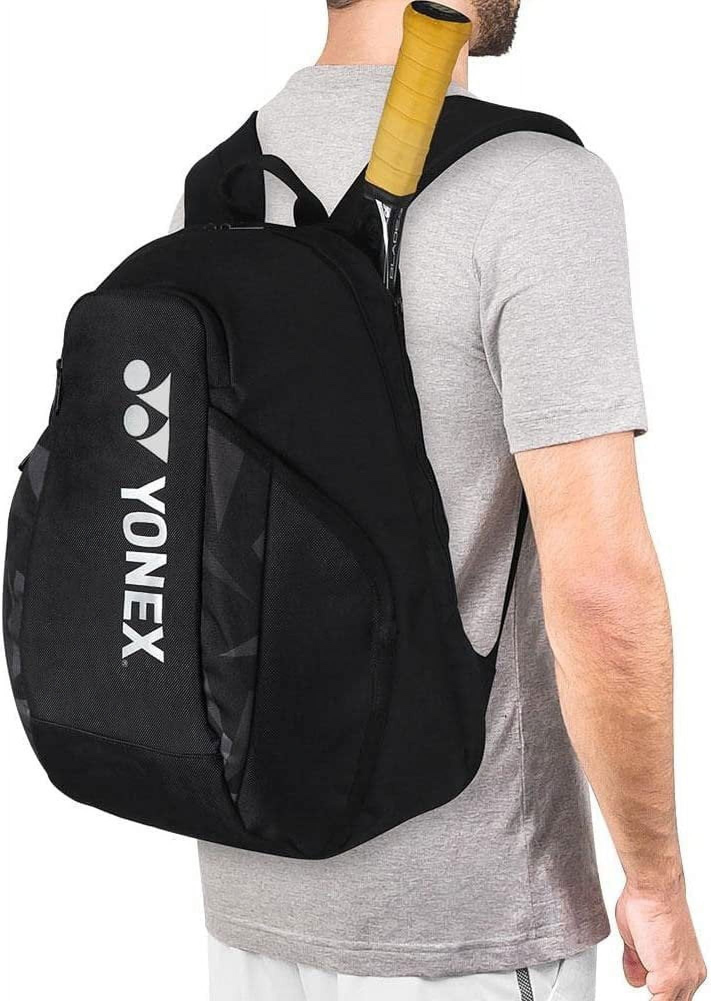 Yonex Pro Tennis/Badminton Racket Bag, Black Backpack M with Water ...