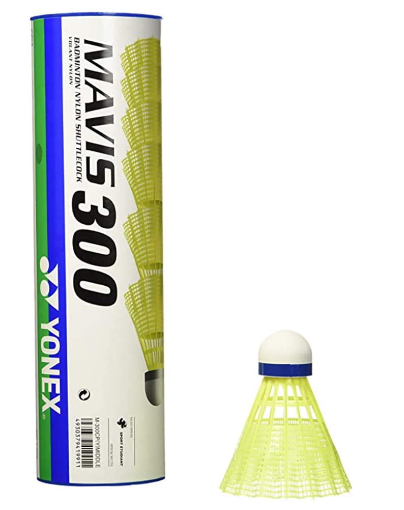 YONEX Mavis 300 Nylon Shuttle - Yellow - Pack of 12 - Walmart.com