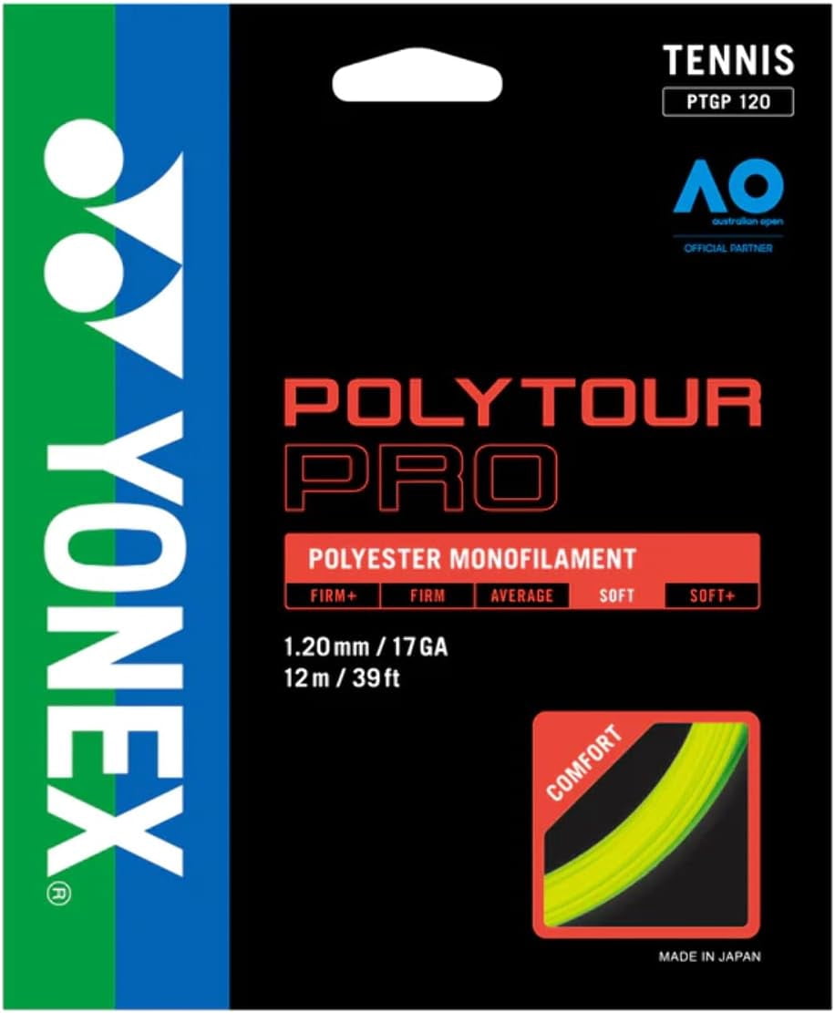 YONEX Poly Tour Pro 120 Flash Yellow Tennis String (Set) - Walmart.com