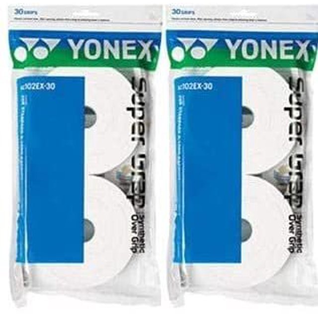 YONEX Super GRAP 2X 30 Packs White 60 Grips - Walmart Business Supplies